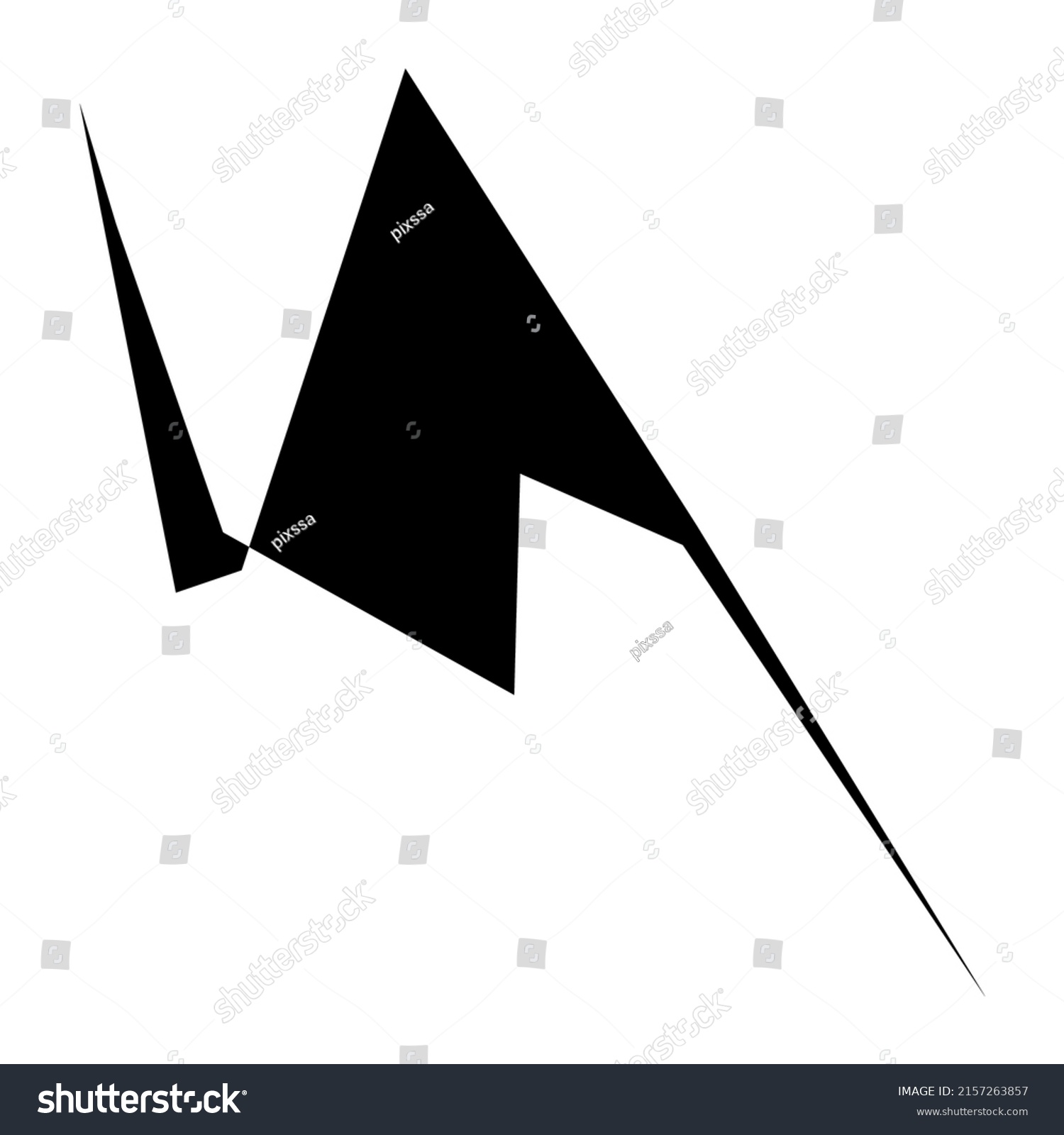 Edgy Ruptured Shatter Splinter Shape Design Stock Vector (Royalty Free ...