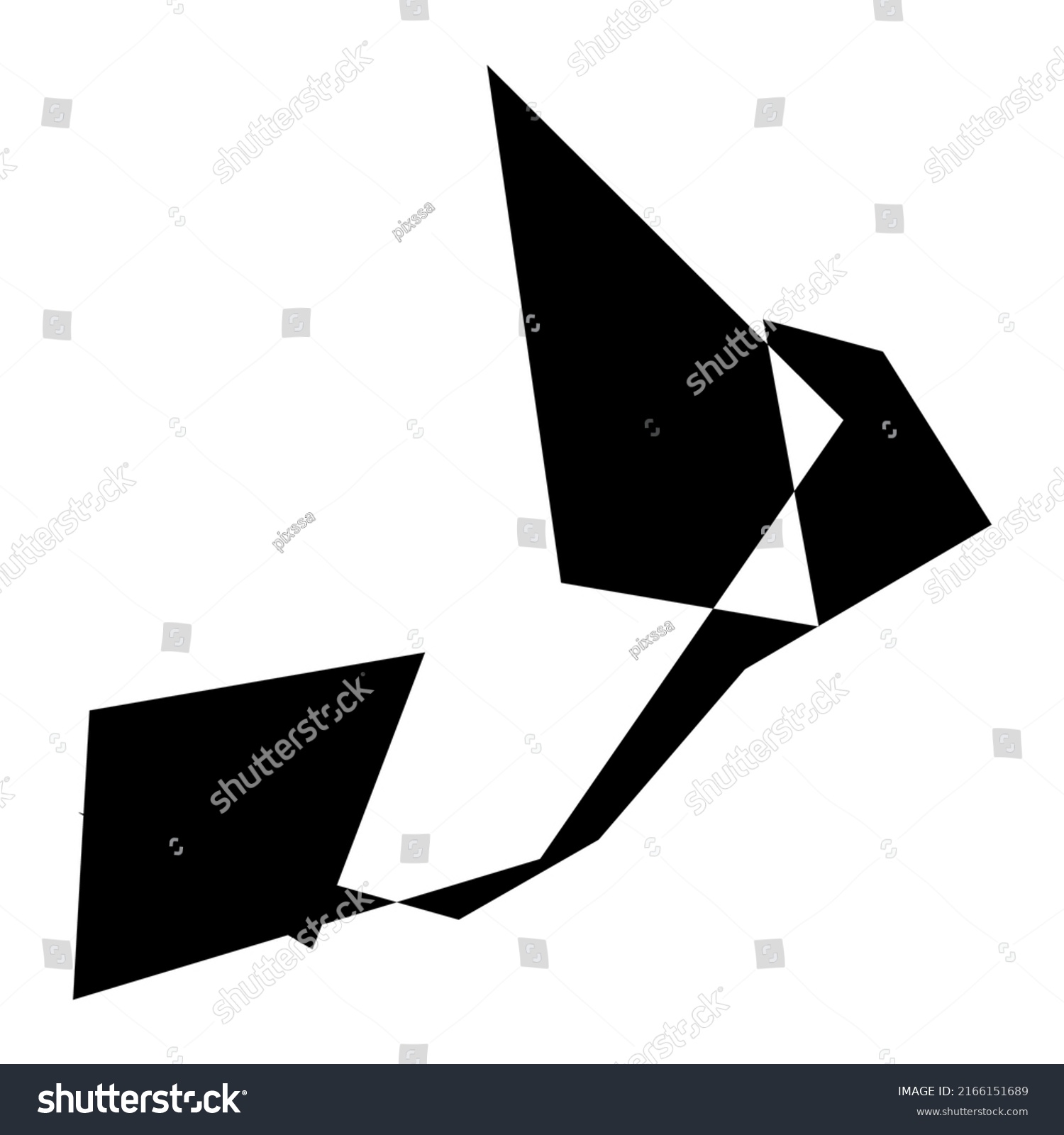 Edgy Ruptured Shatter Splinter Shape Design Stock Vector (Royalty Free ...