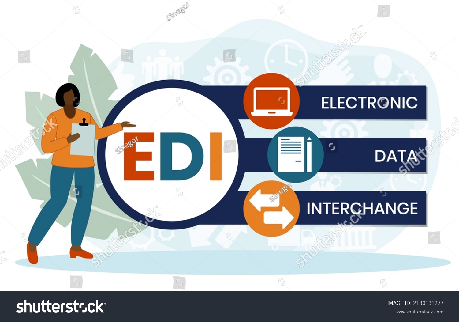 Edi Electronic Data Interchange Acronym Business: Vector có sẵn (miễn ... Edi Electronic Data Interchange Acronym Business: Vector có sẵn (miễn ...