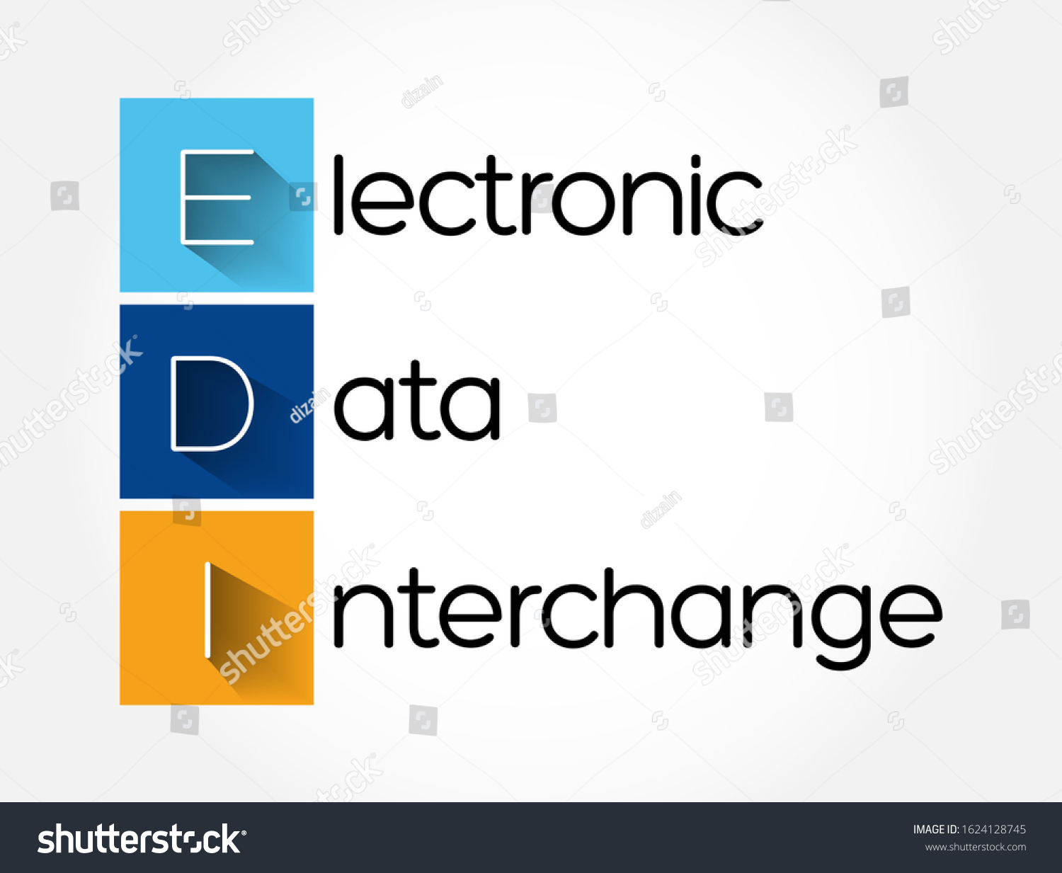 「Edi Electronic Data Interchange Acronym Technology」のベクター画像素材（ロイヤリティフリー ...