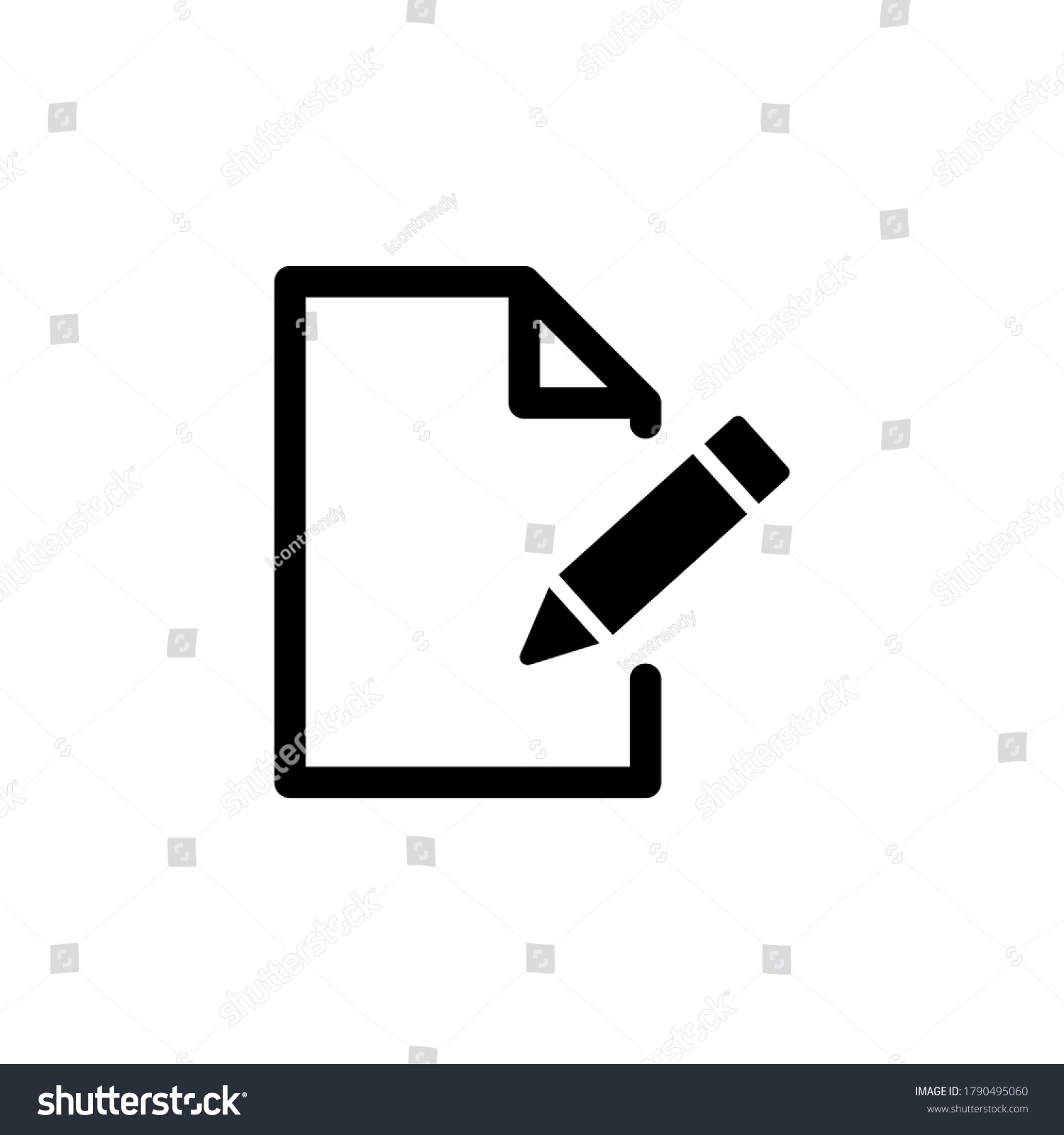 Edit Icon Symbol Vector Isolated On Stock Vector (Royalty Free ...
