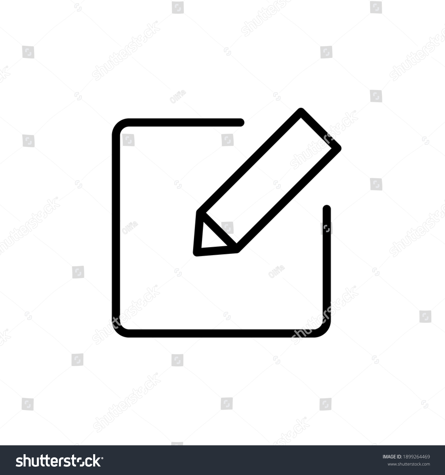 Edit Icon Vector Edit Document Icon Stock Vector (Royalty Free ...