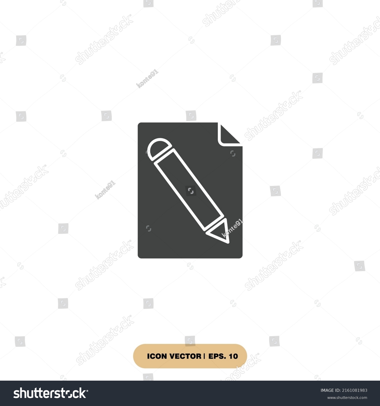 Edit Icons Symbol Vector Elements Infographic Stock Vector (Royalty ...