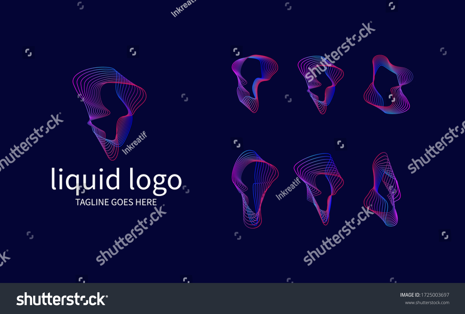 logotipo de vector líquido abstracto editable.: vector de stock (libre ...