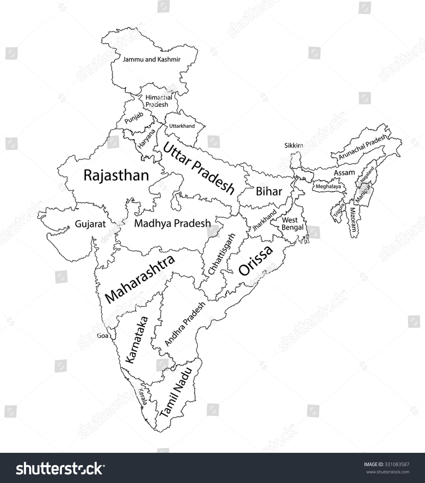 Editable Blank Vector Map India Vector: Stock-Vektorgrafik (Lizenzfrei ... Editable Blank Vector Map India Vector: Stock-Vektorgrafik (Lizenzfrei ...
