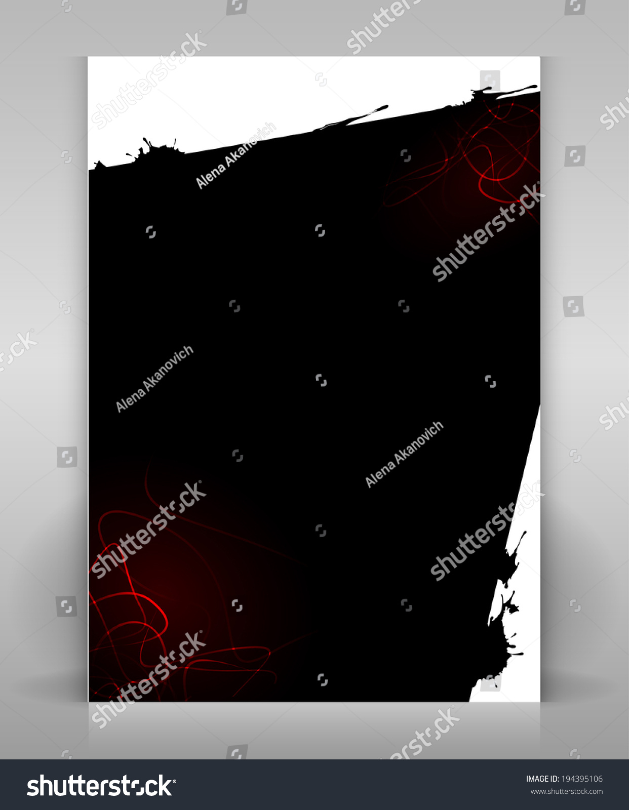 Editable Flyer Poster Design Stock Vector (Royalty Free) 194395106