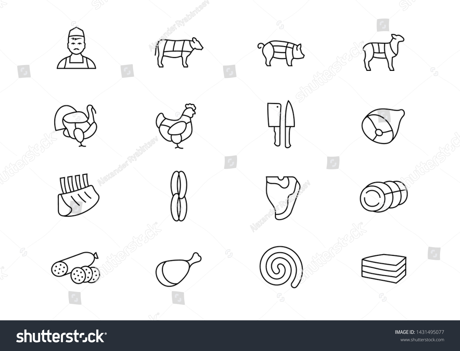18,866 Butchery icon Images, Stock Photos & Vectors | Shutterstock