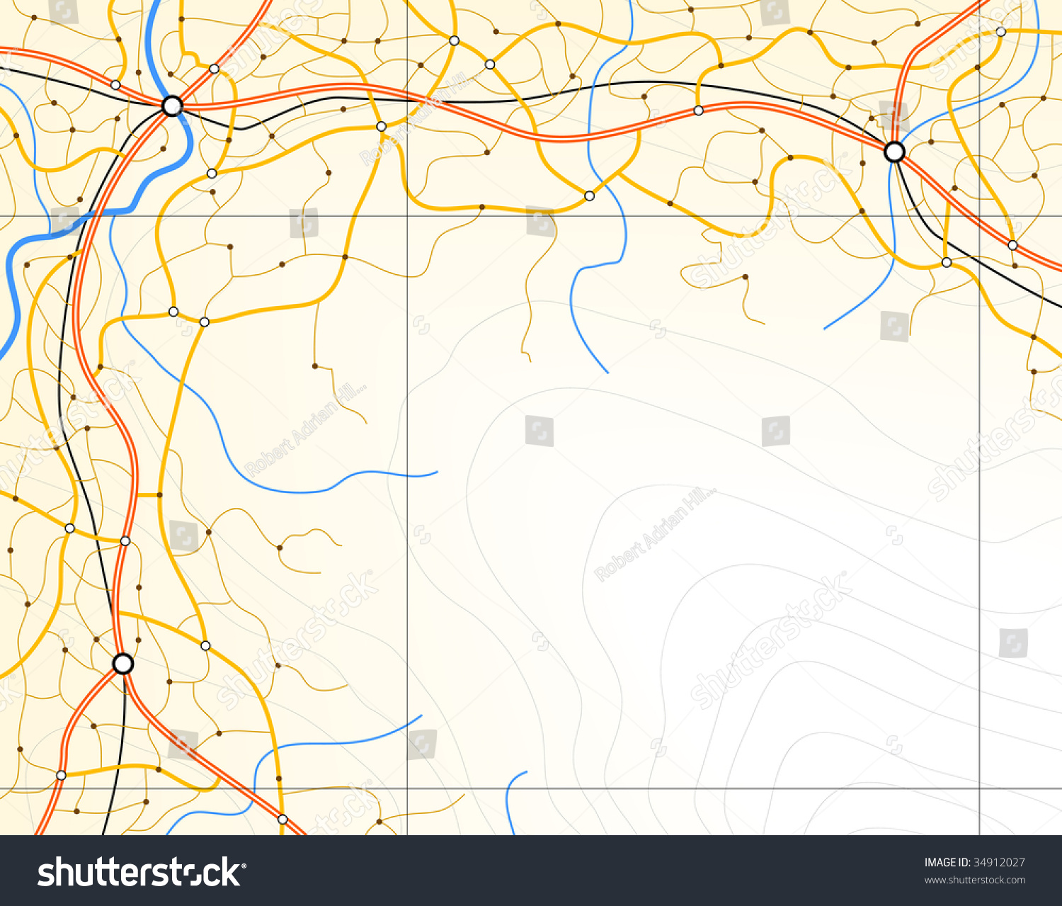 Editable Vector Generic Map With Copy Space But No Names - 34912027 ...