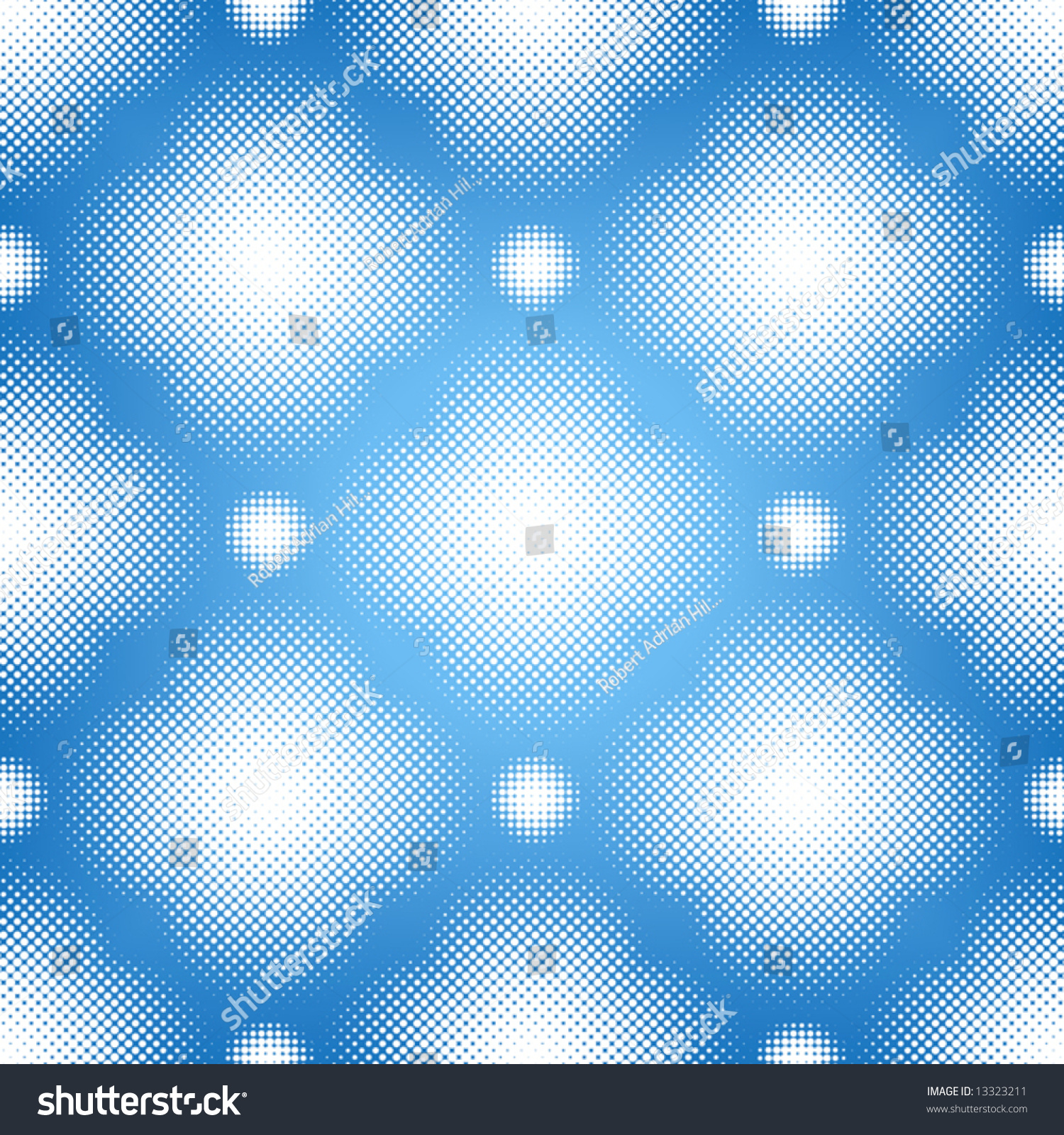 Editable Vector Seamless Tile Halftone Pattern Stock Vector (Royalty ...