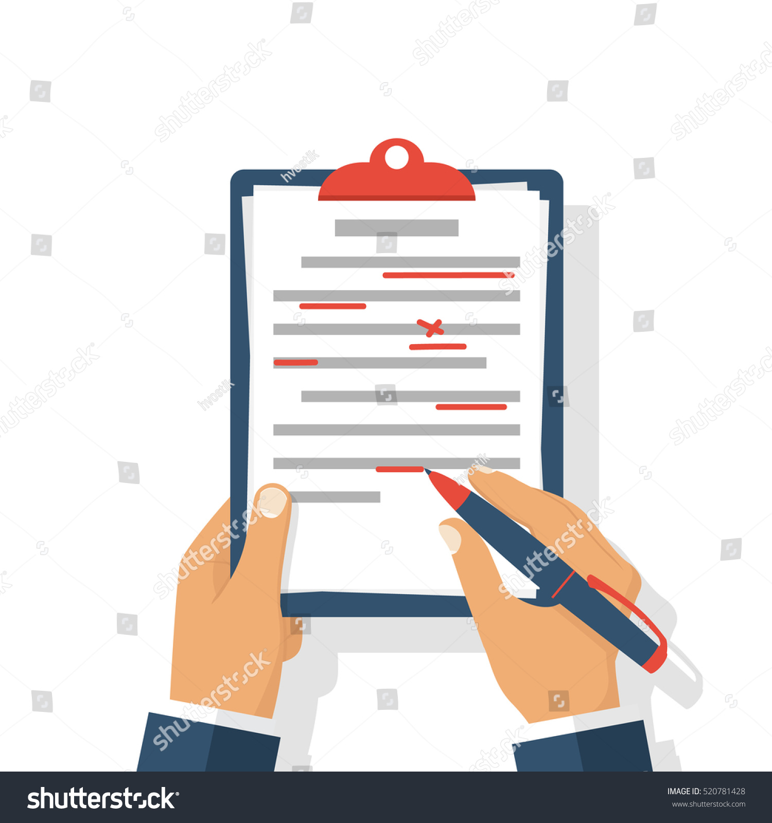Editing Documents Correct Errors Proofreader Checks Stock Vector 520781428 Shutterstock