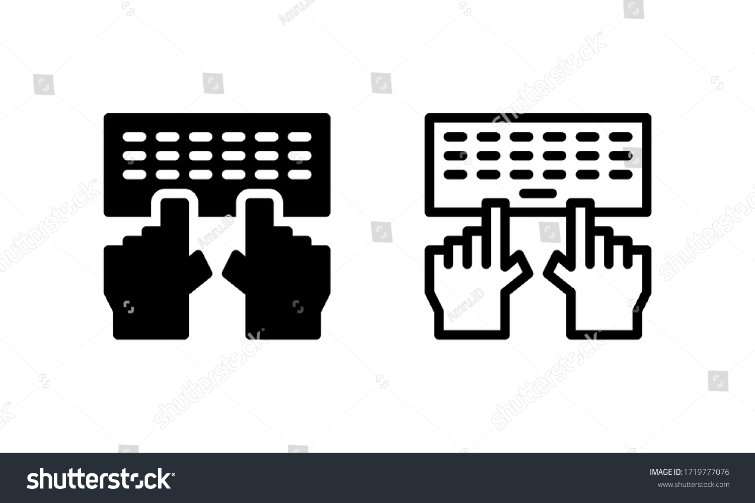 Editorial Try Keep Typing Keyboard Icon Stock Vector (Royalty Free ...