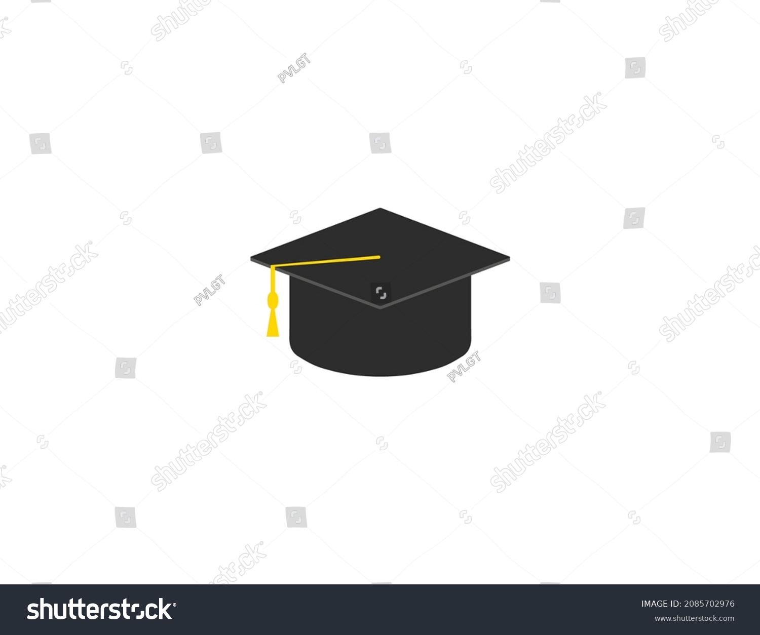 Education Graduation Hat Icon Vector Illustration Stock Vector (Royalty ...