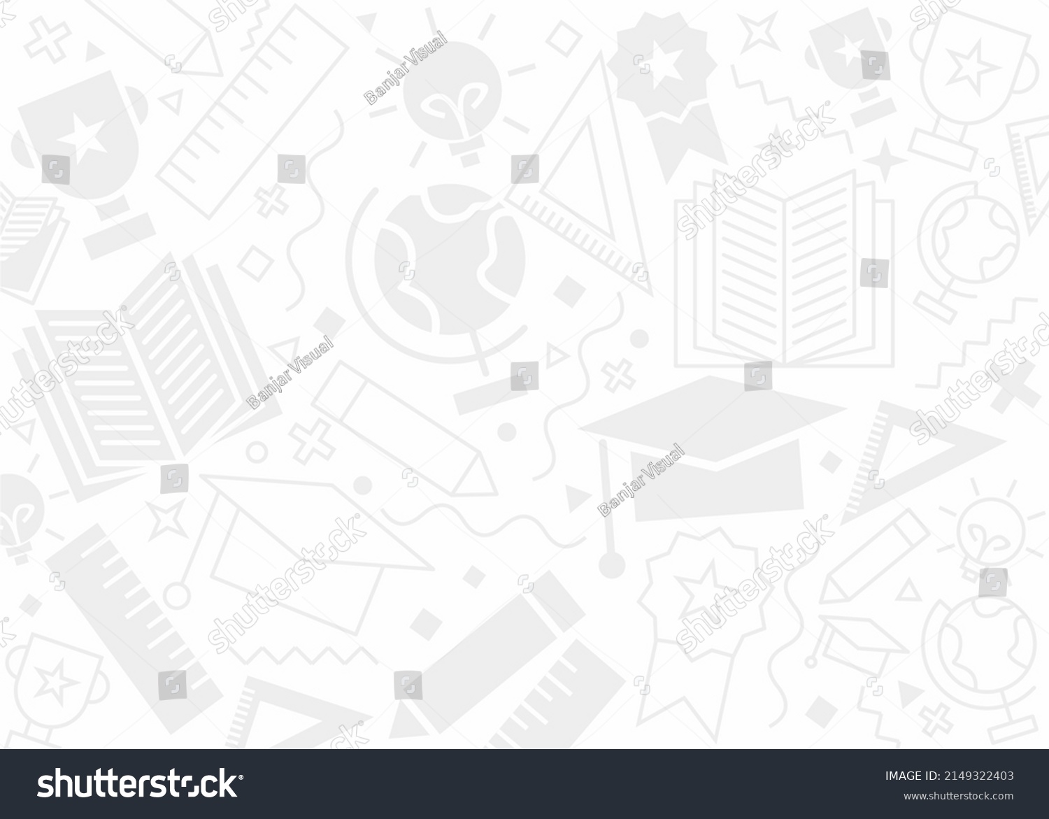 Education Pattern Design Can Use Your Stock Vector (Royalty Free ...