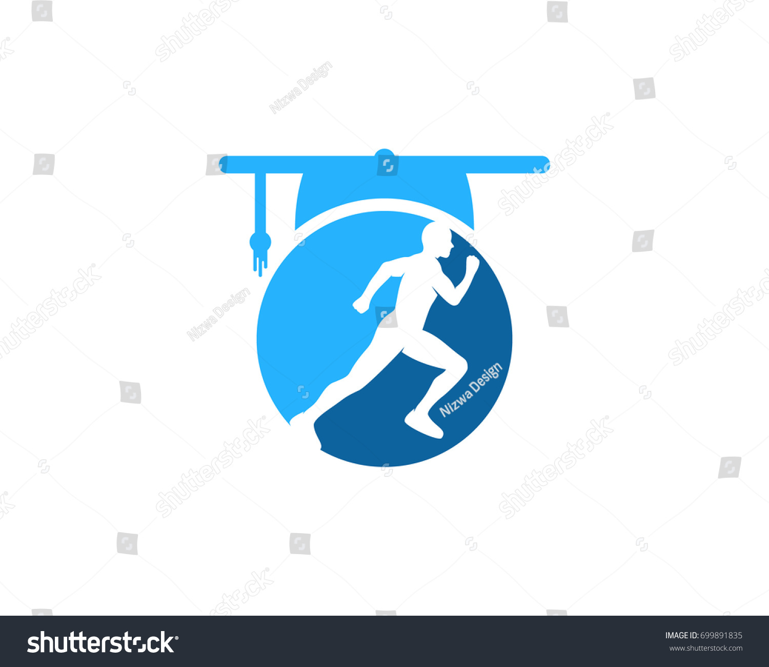 Education Run Icon Logo Design Element: เวกเตอร์สต็อก (ปลอดค่าลิขสิทธิ์ ...