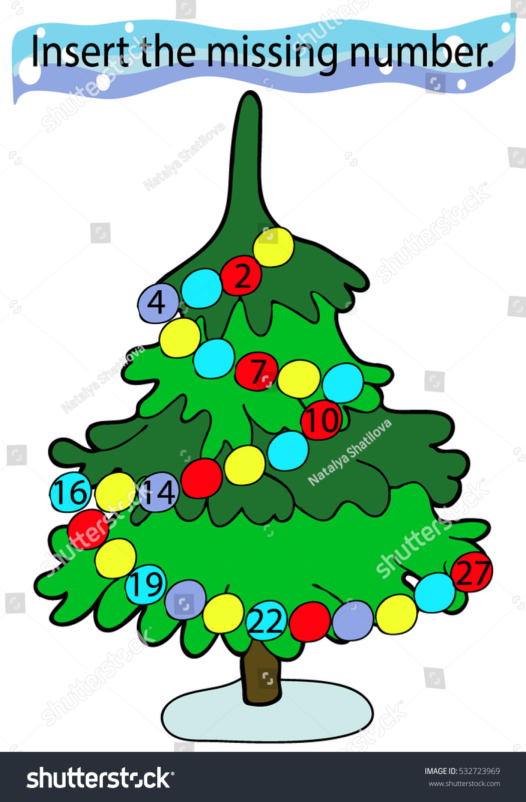 Educational Game Children Insert Missing Number Stock Vector (Royalty ... Educational Game Children Insert Missing Number Stock Vector (Royalty ...