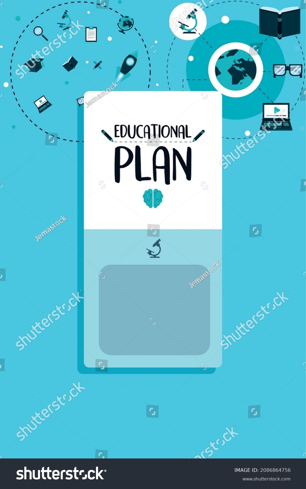 Educational Plan Concept Icons Stock Vector (Royalty Free) 2086864756 ...