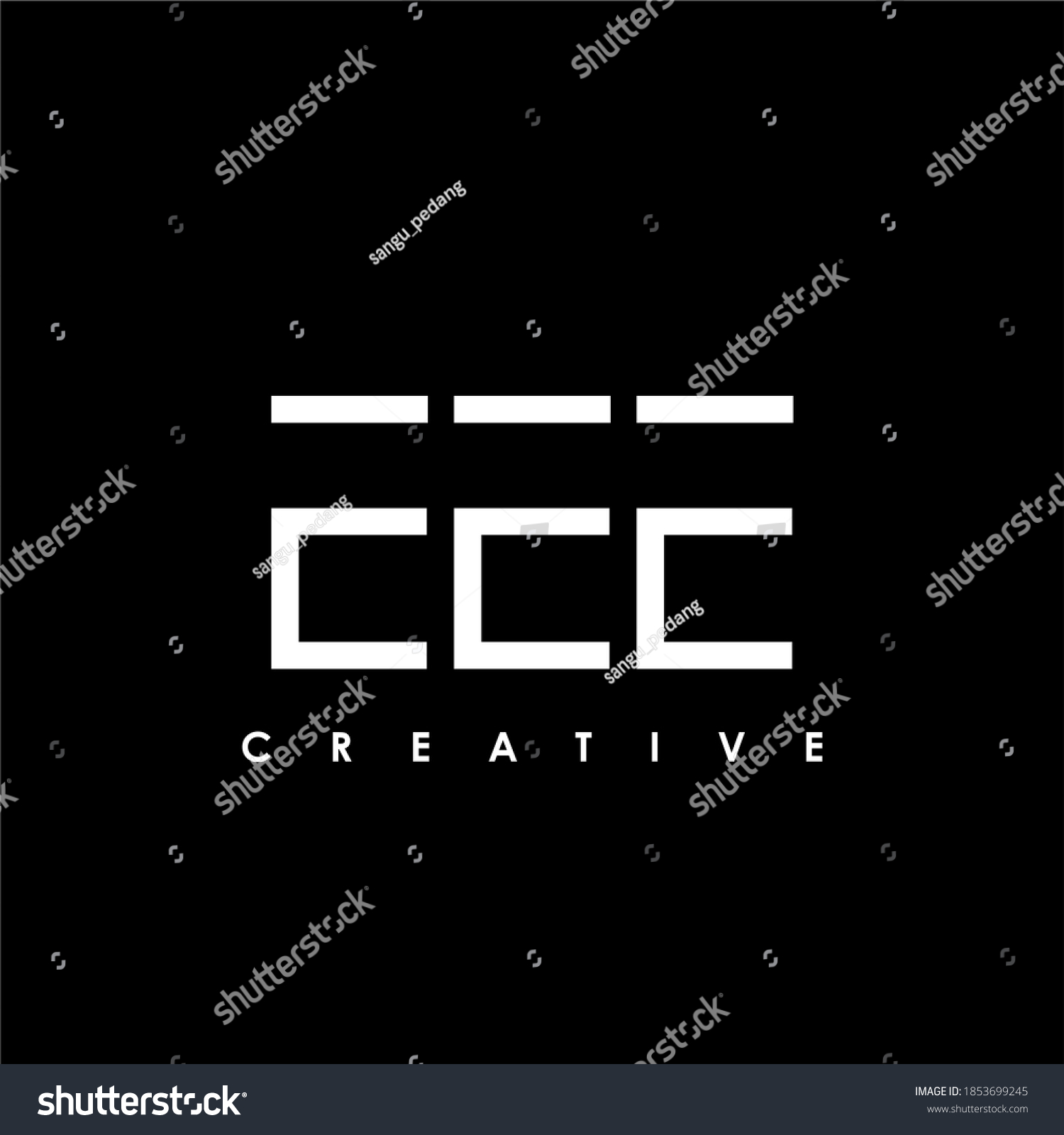 Eee Letter Initial Logo Design Template Stock Vector (Royalty Free ...