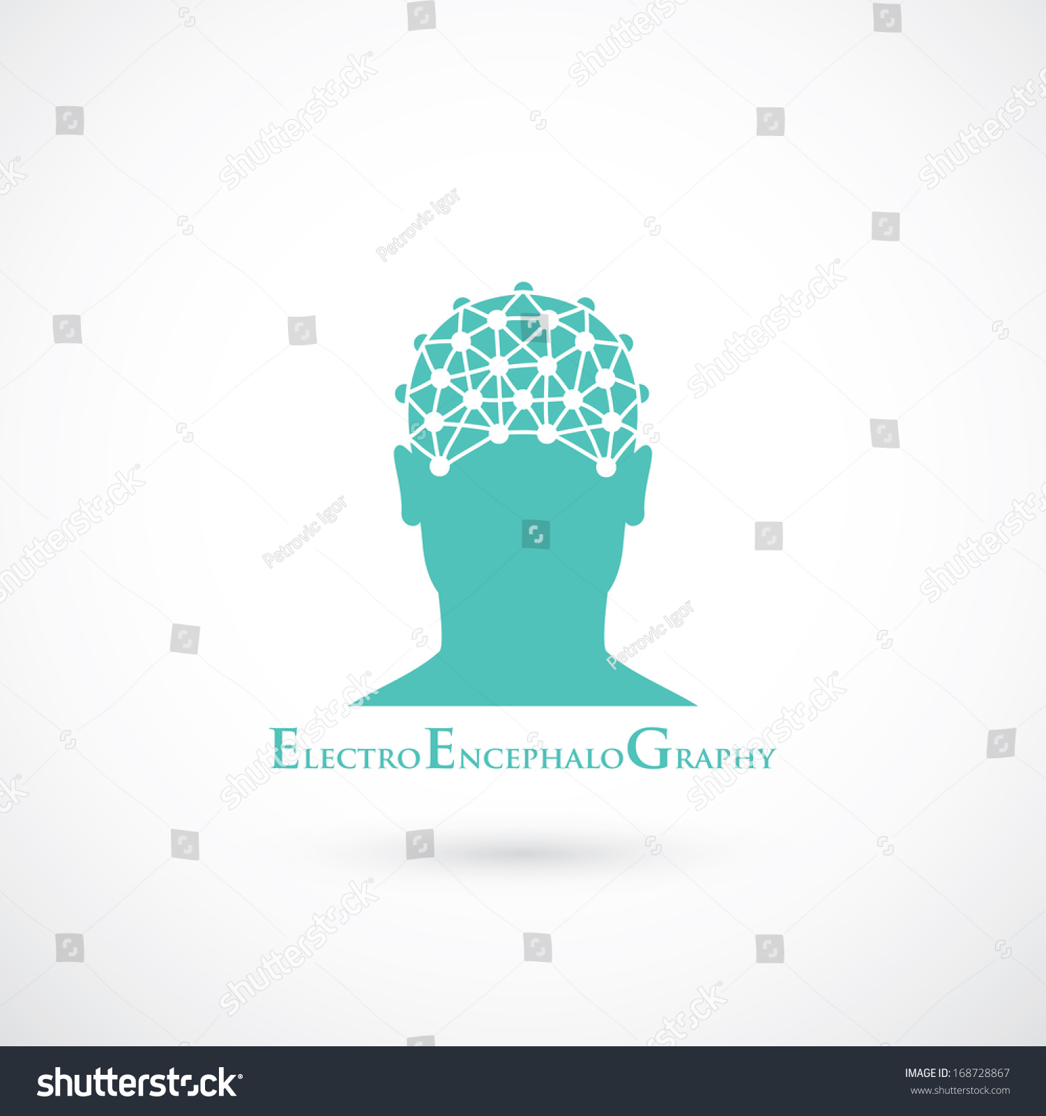 Eeg Symbol Vector Illustration: vector de stock (libre de regalías ...