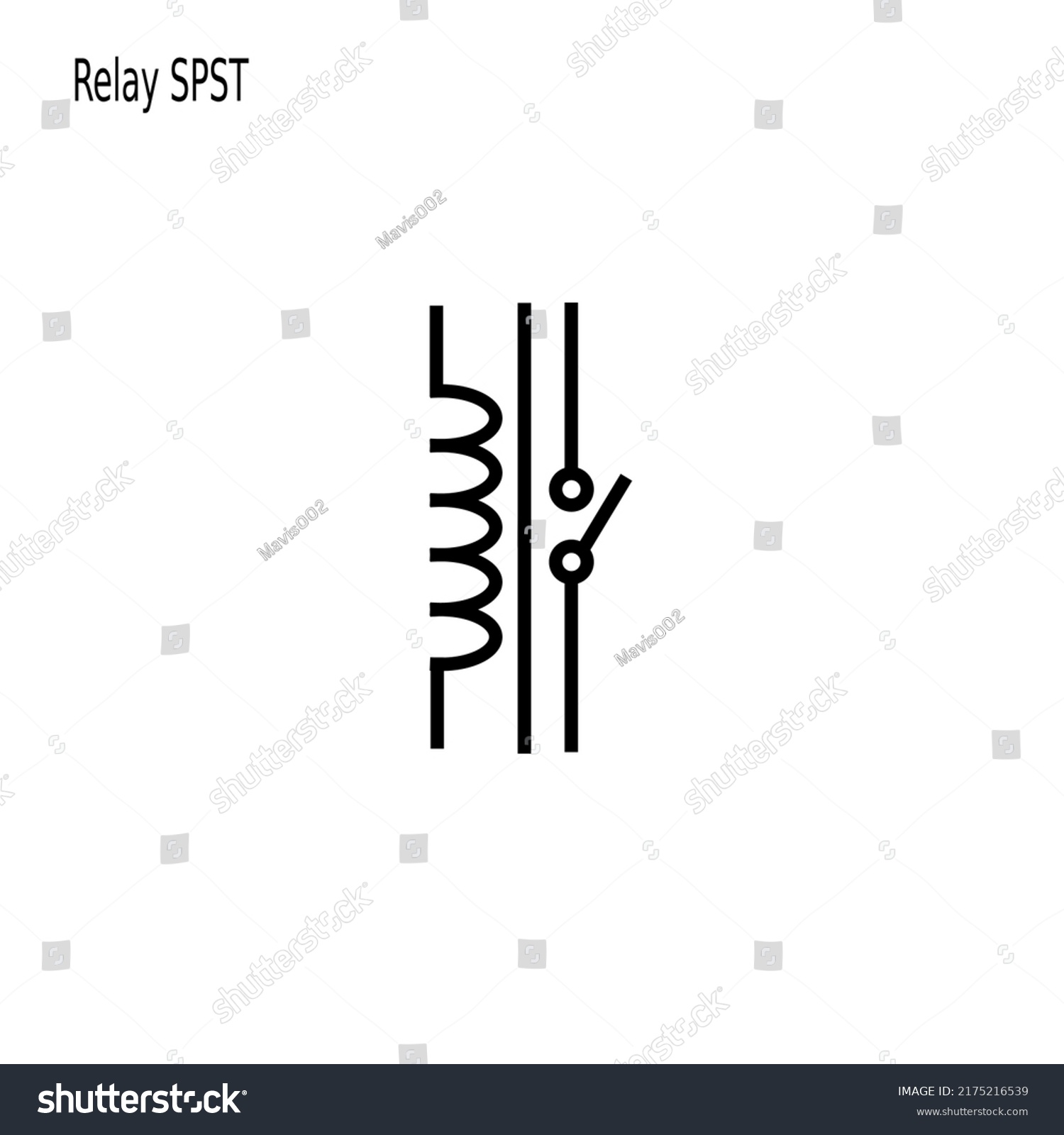 Eelectronic Relay Symbol Icon Vector Stock Vector (Royalty Free ...