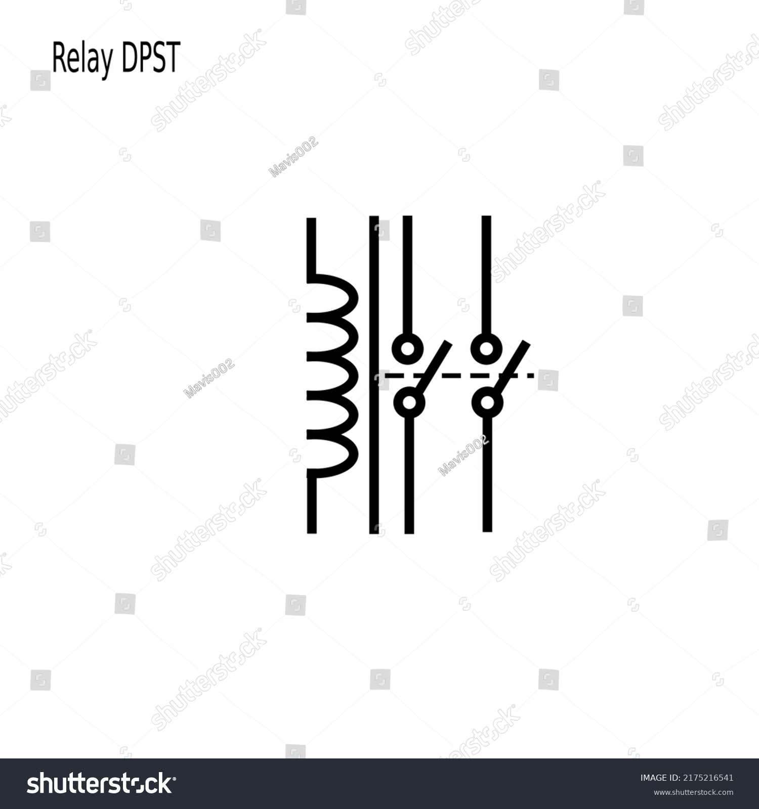 Eelectronic Relay Symbol Icon Vector Stock Vector (Royalty Free ...