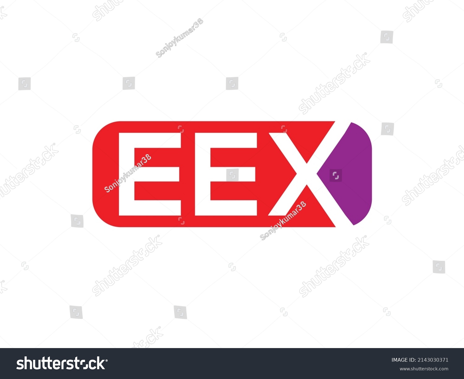 Eex Letter Original Monogram Logo Design Stock Vector (Royalty Free ...