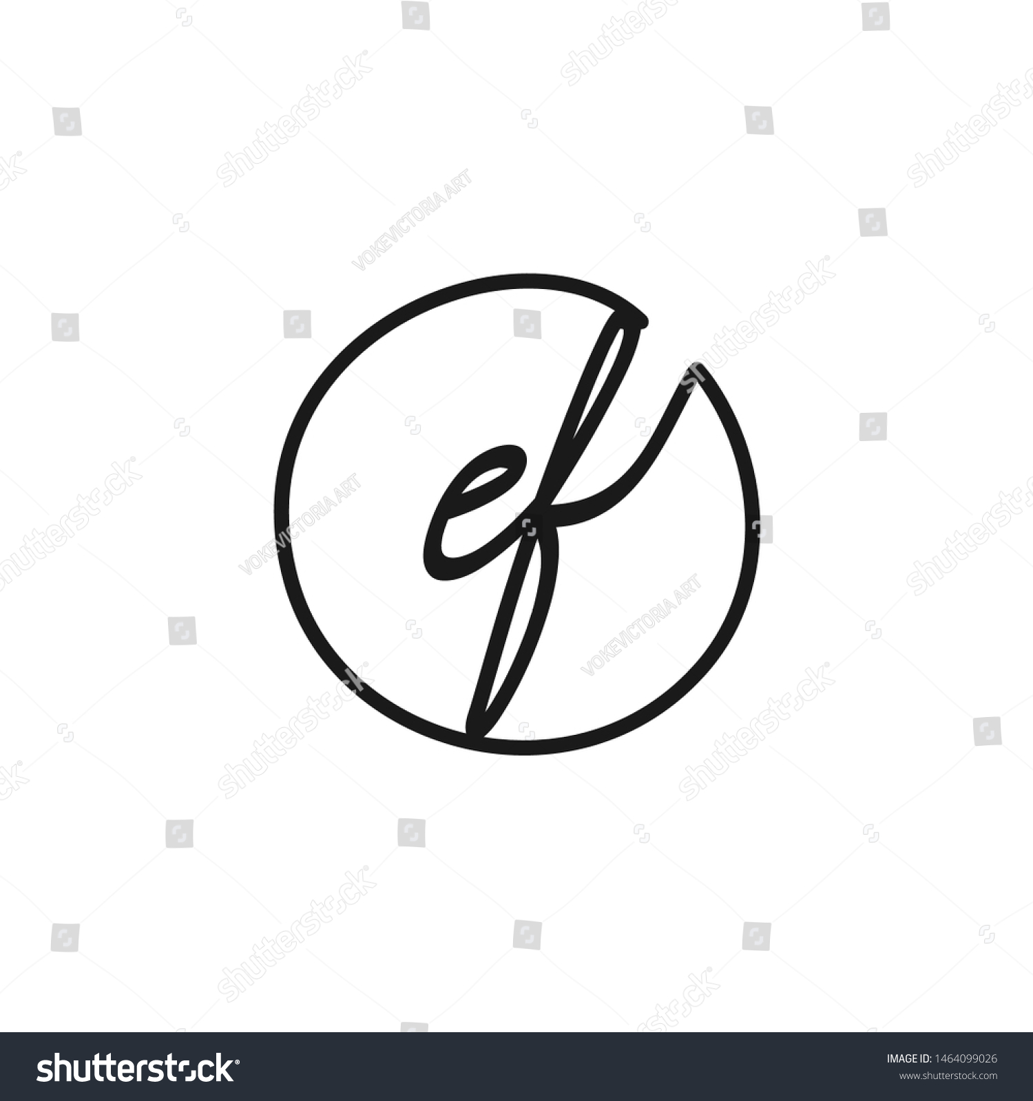 Ef Initial Signature Logo Handwriting Logo Stock Vector (Royalty Free ...