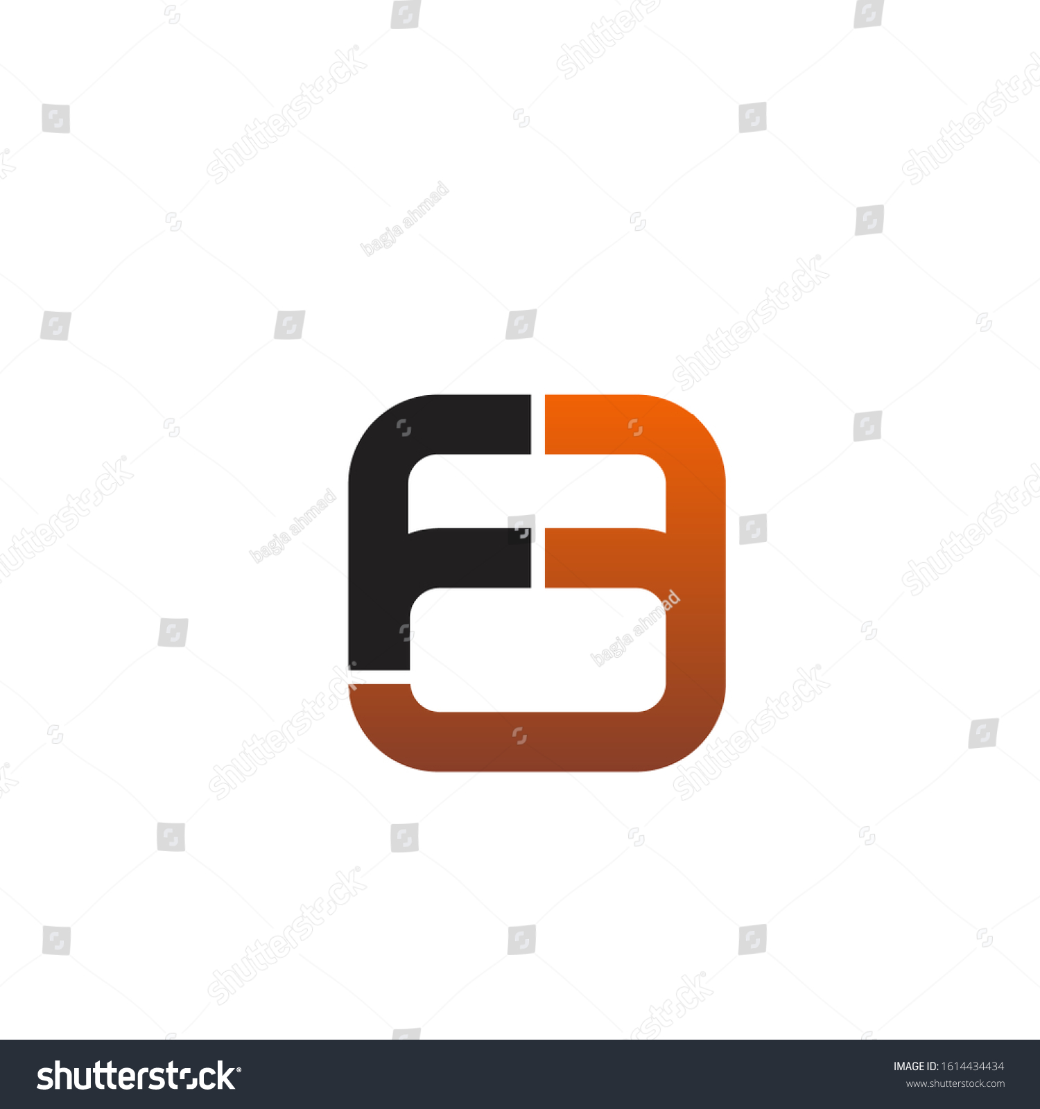 Ef Logo Design Simple Modern Template Stock Vector (Royalty Free ...