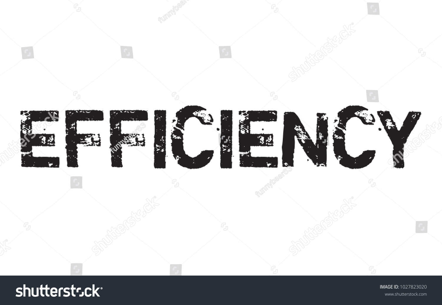 Efficiency Stamp Typographic Label Stamp Logo Stock Vector (Royalty ...