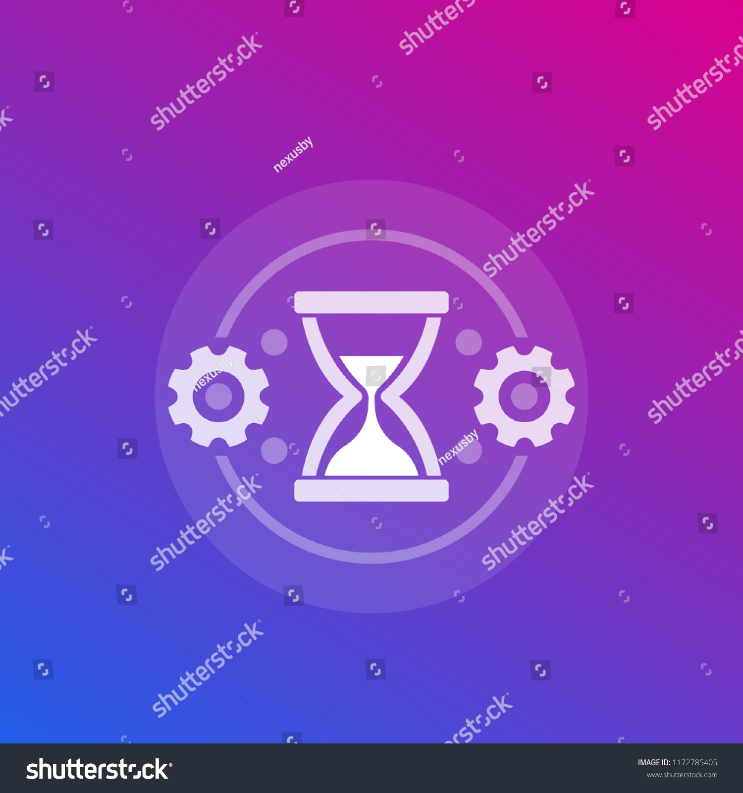 Efficiency Time Management Productivity Vector Graphic Stock Vector ...