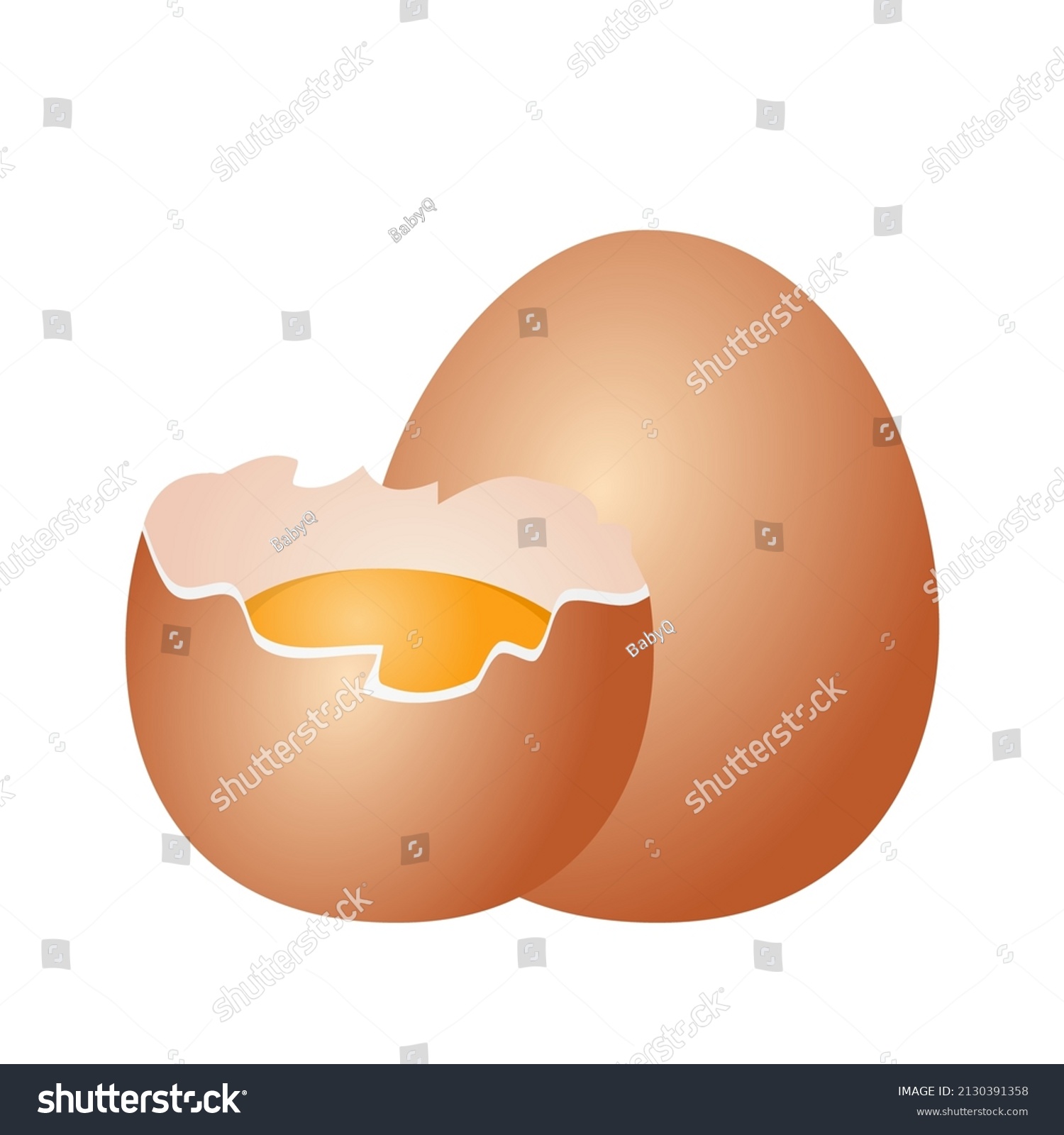 Egg Cartoon Vector Illustration Isolated Object Stock Vector (Royalty ...