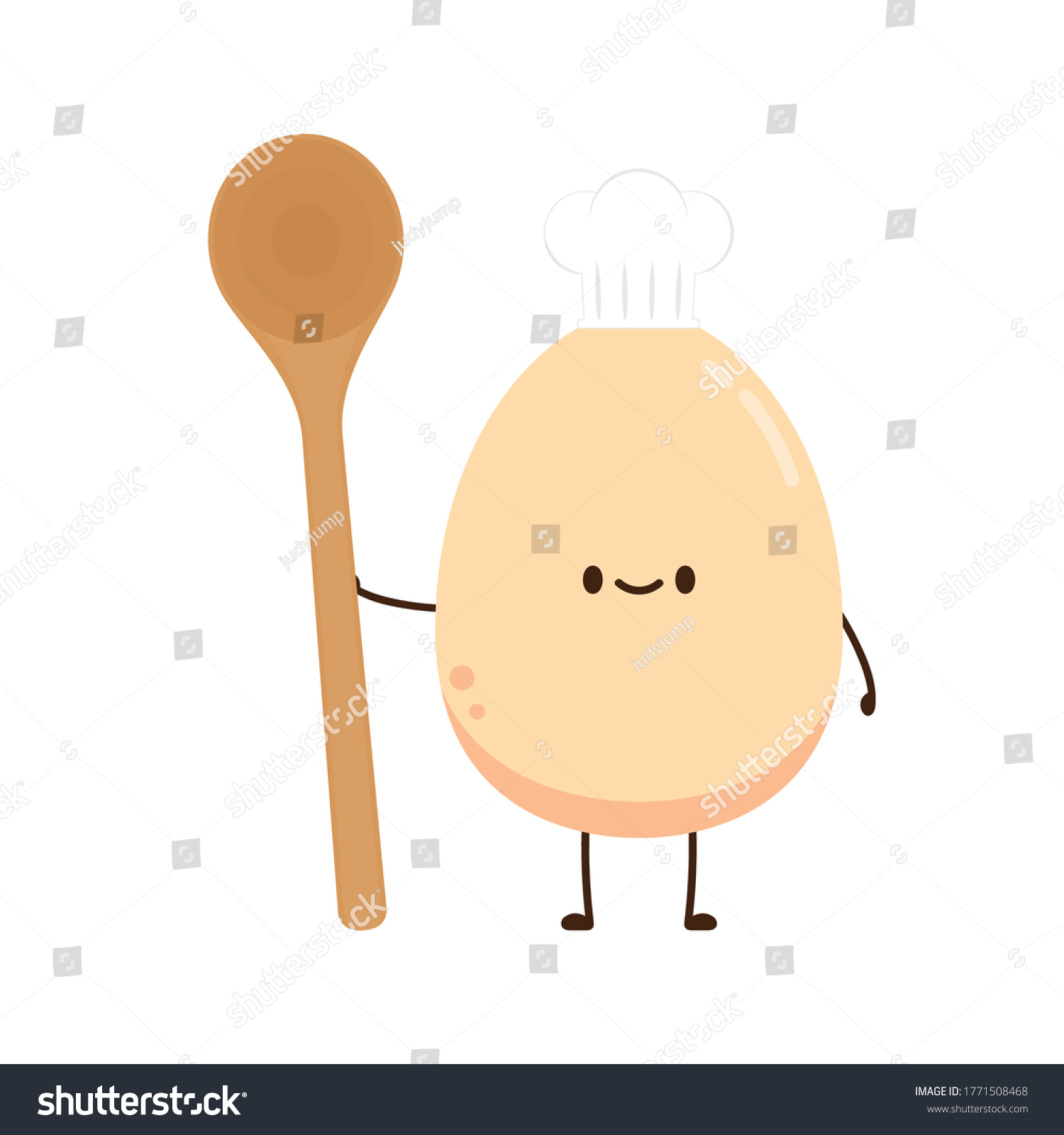 Egg Character Design Egg On White Stock Vector (Royalty Free ...