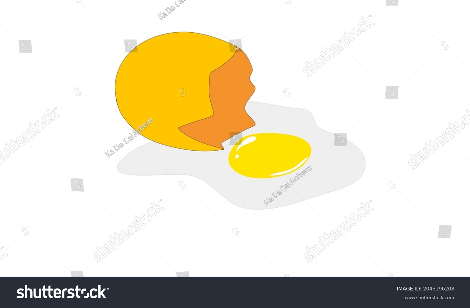 Egg Crack Vector Illustration Isolated Background Stock Vector (Royalty ...