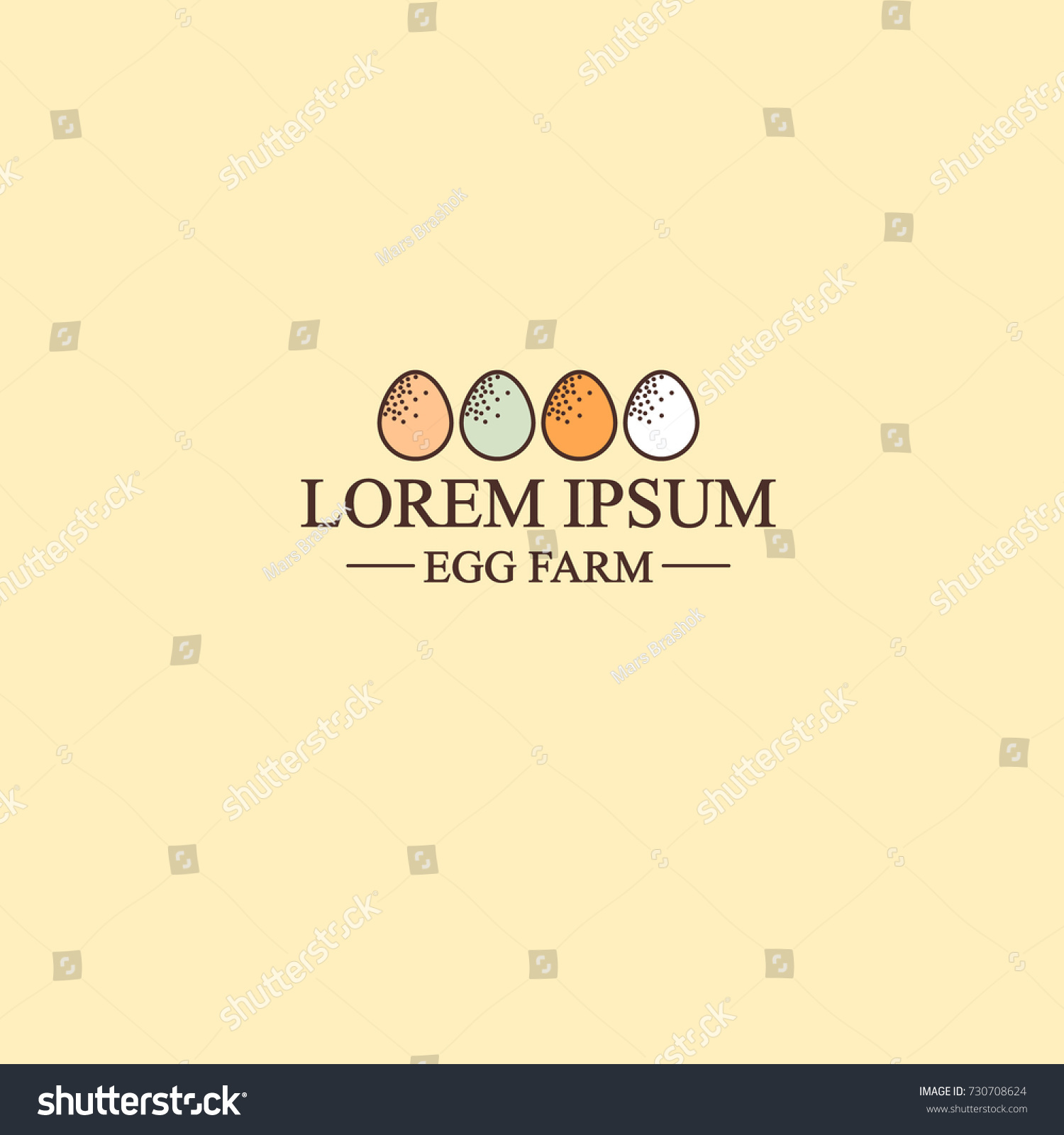 Egg Farm Logo Design Vector Isolated Stock Vector (Royalty Free ...