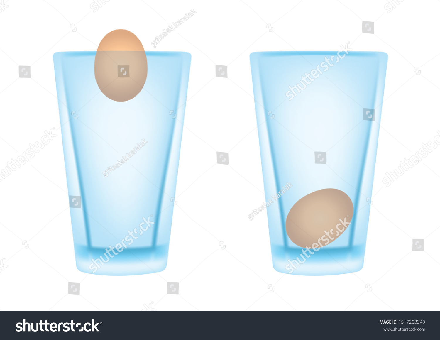 Egg Floating Test Water Vector Stock Vector (Royalty Free) 1517203349 ...