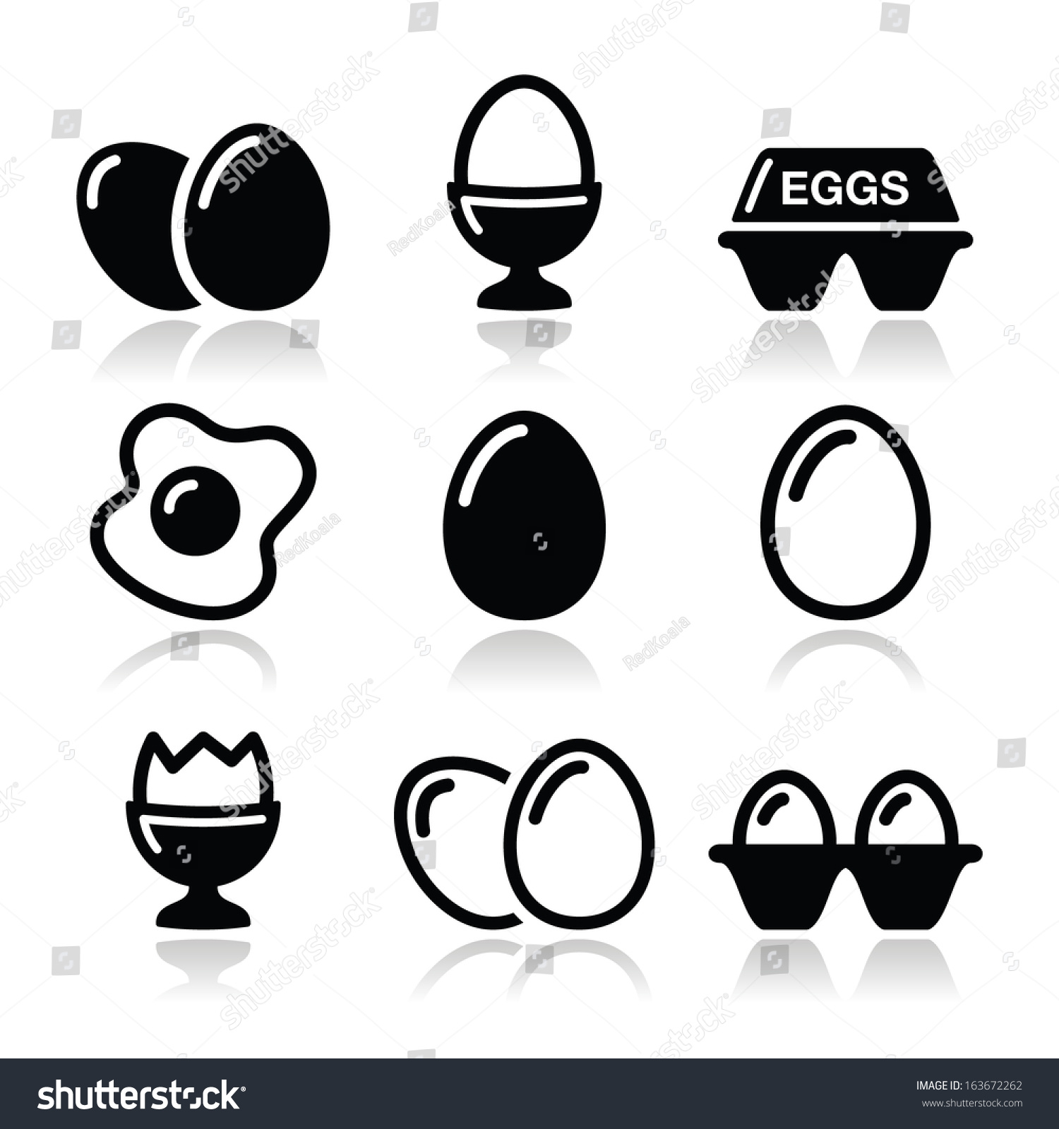Food-egg-icon Images, Stock Photos & Vectors | Shutterstock
