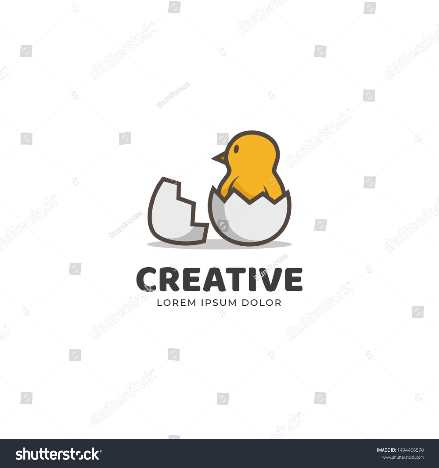 Egg Hatch Logo Design Omelet Logo: เวกเตอร์สต็อก (ปลอดค่าลิขสิทธิ์ ...