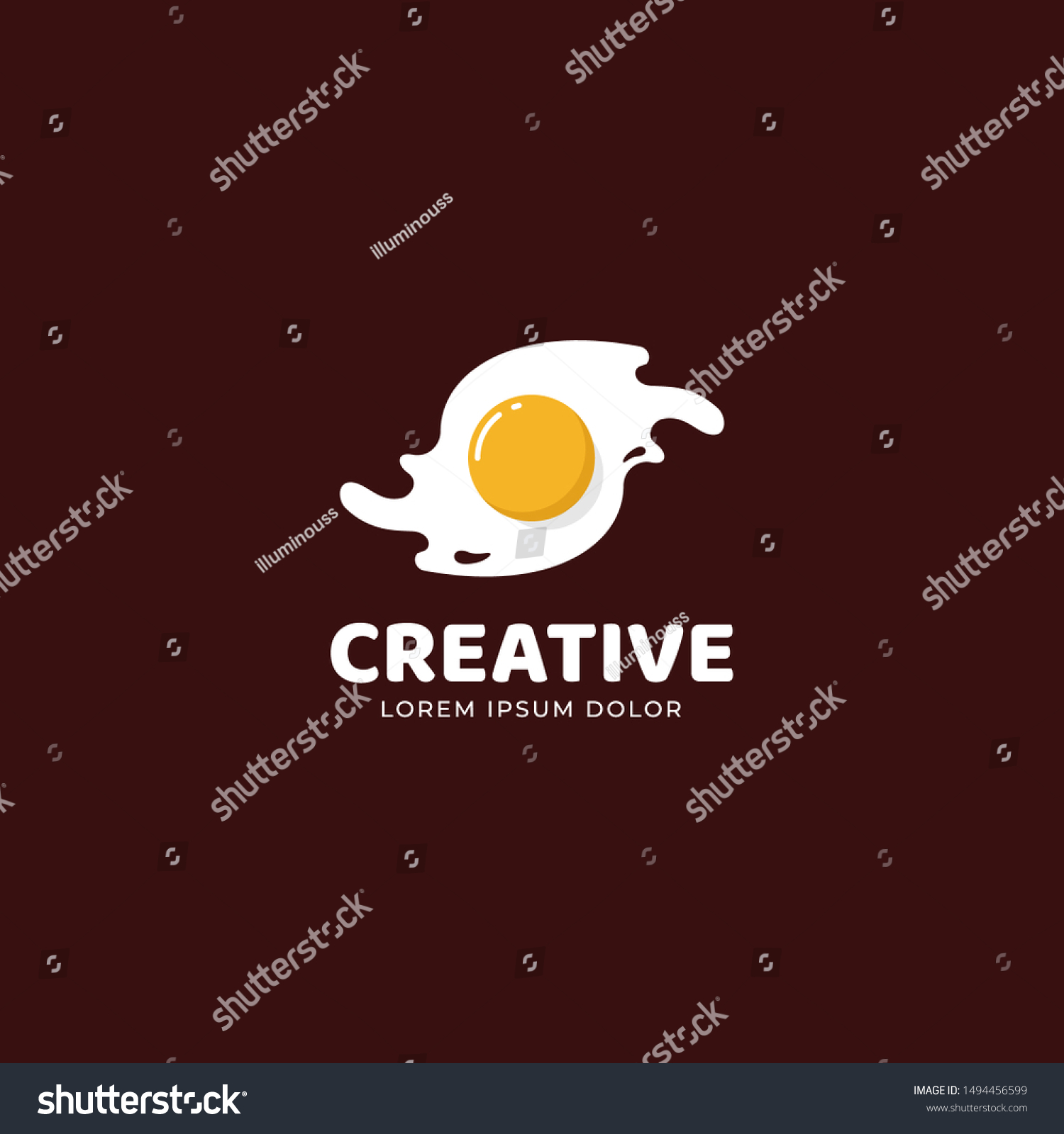Egg Hatch Logo Design Omelet Logo Stock Vector (Royalty Free) 1494456599