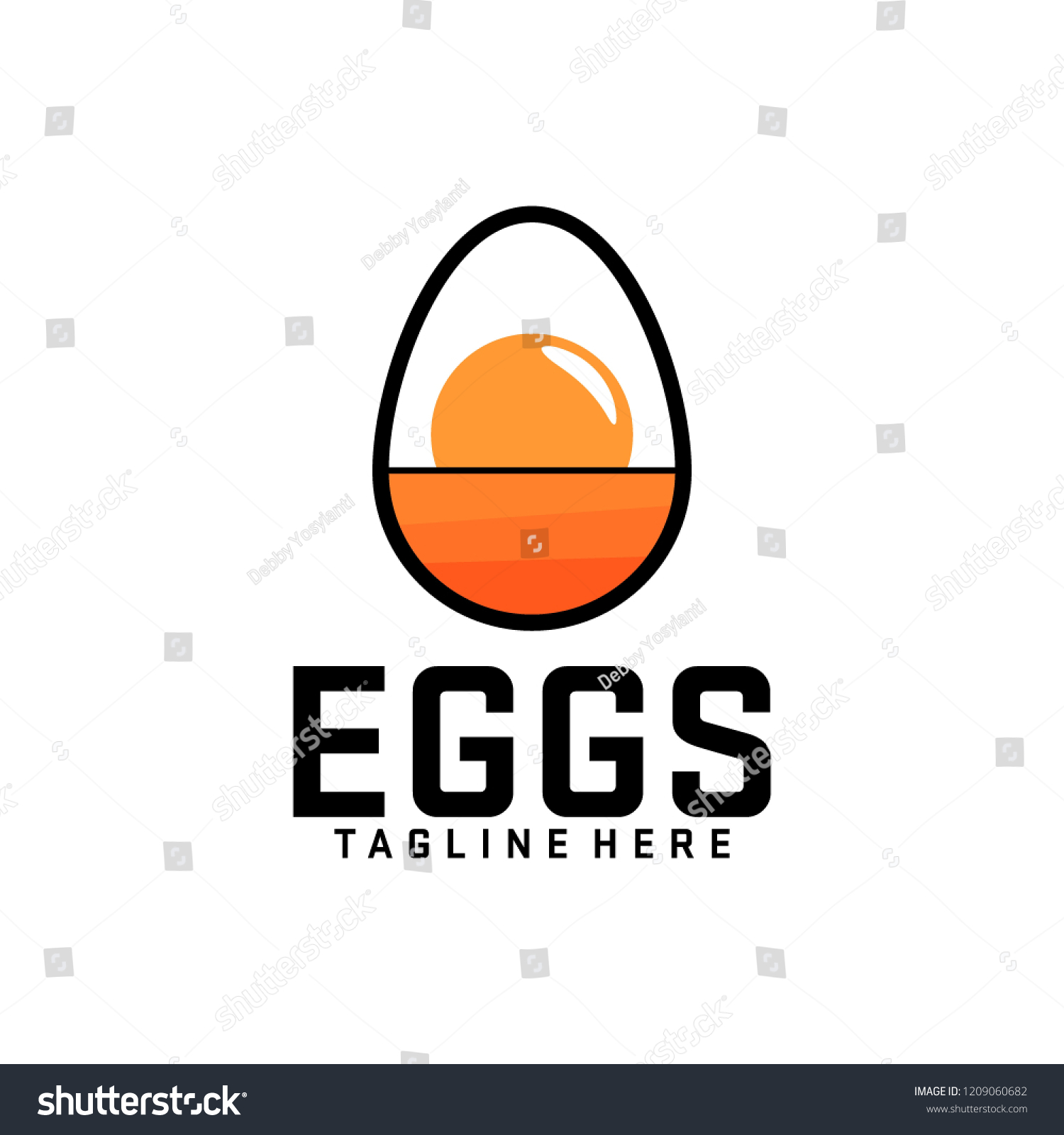 Egg Logo Design Egg Logo Template Stock Vector (Royalty Free ...