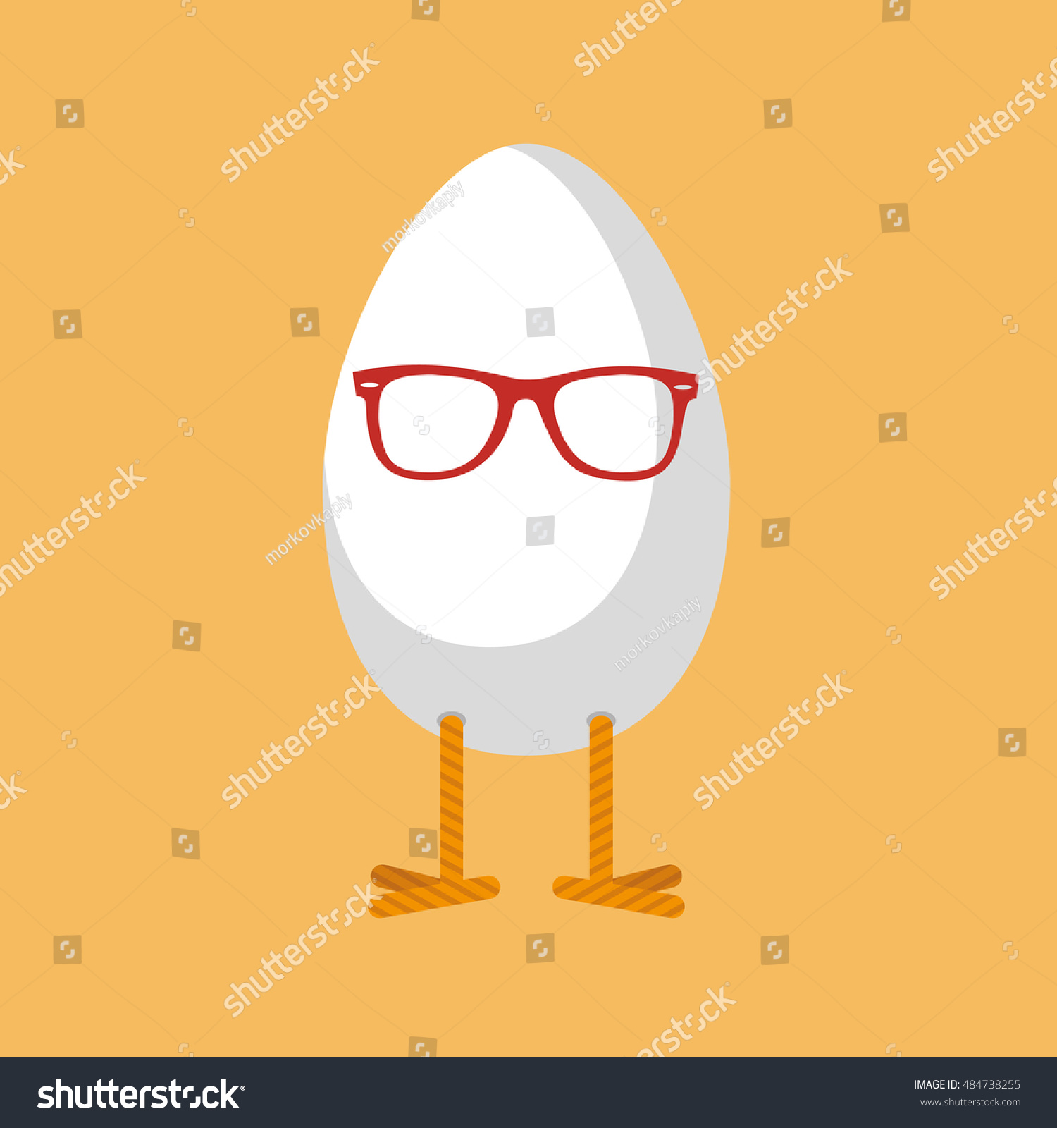 Egg On Legs Glasses Stock Vector 484738255 - Shutterstock