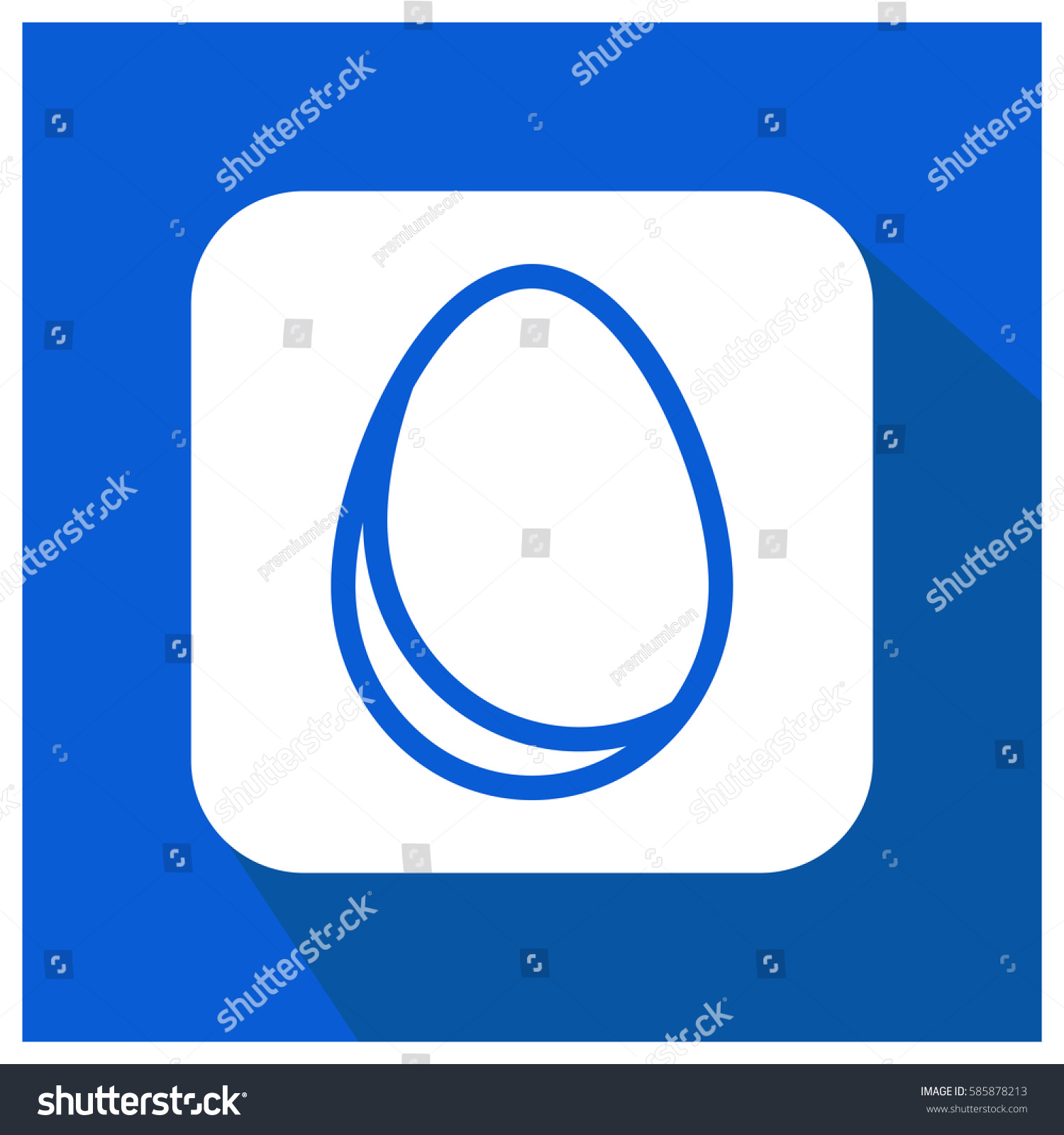 Egg Vector Icon Stock Vector (Royalty Free) 585878213 | Shutterstock
