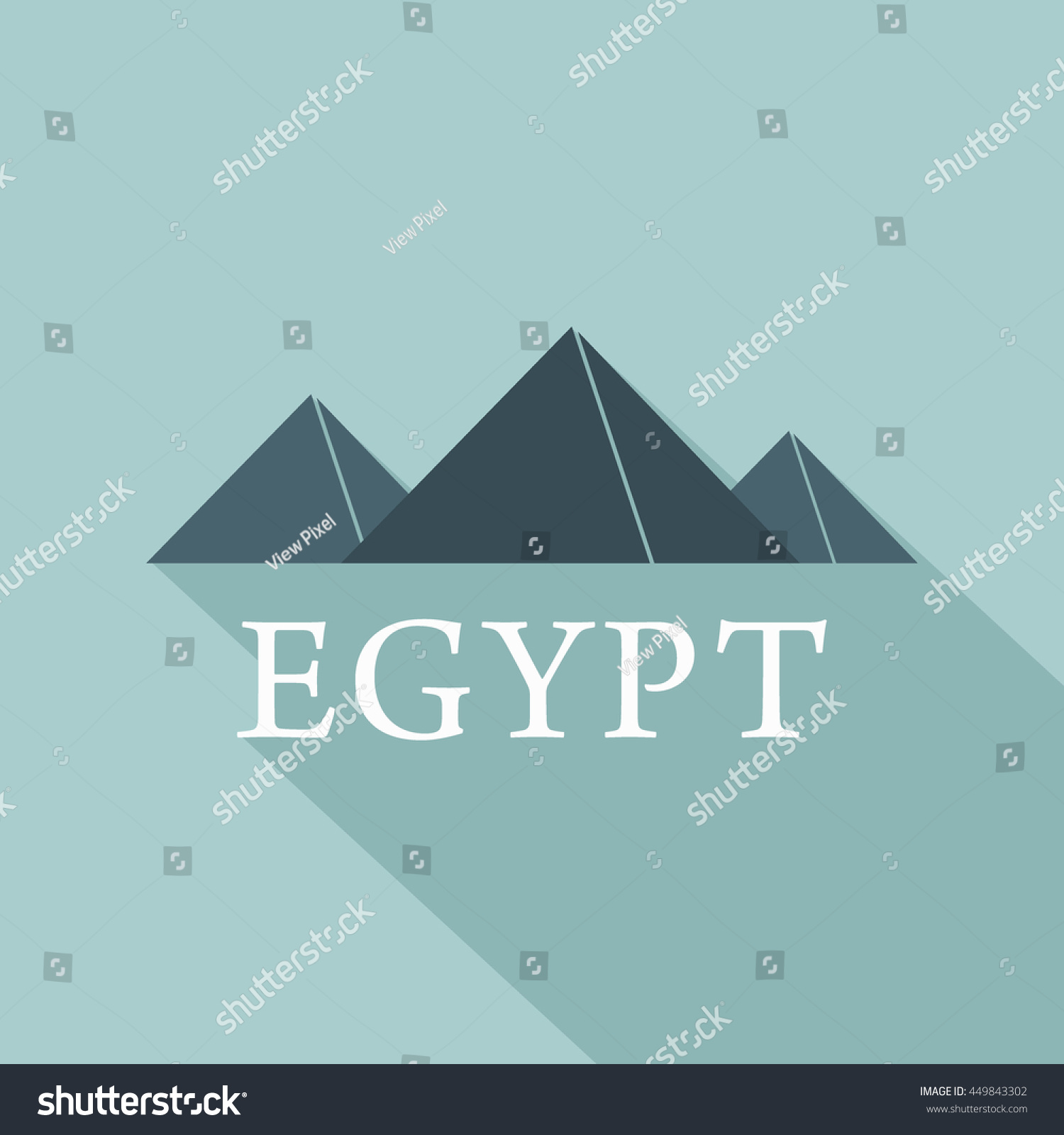 Egypt Pyramid Vector Design Stock Vector (Royalty Free) 449843302 ...