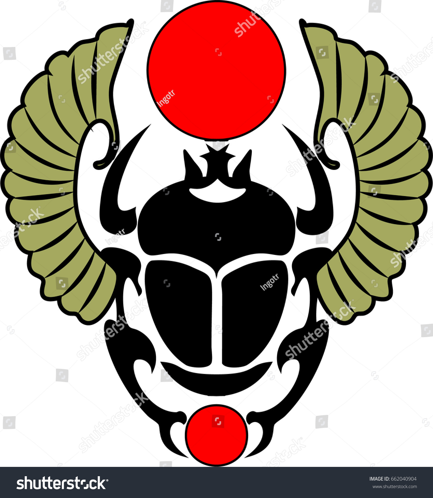Egypt Scarab Symbol Stock Vector (Royalty Free) 662040904 | Shutterstock