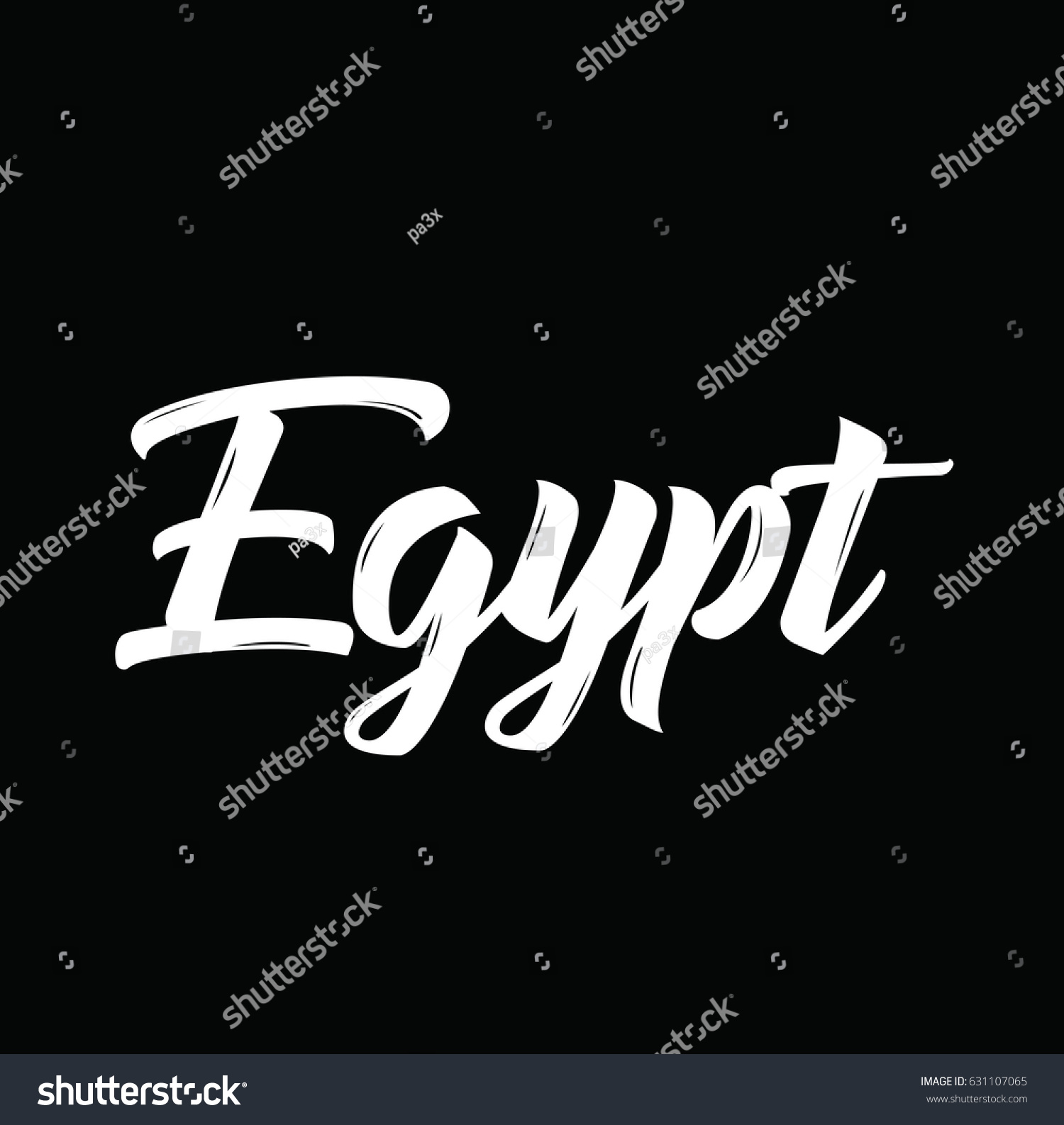 Egypt Text Design Vector Calligraphy Typography: เวกเตอร์สต็อก (ปลอดค่า ...