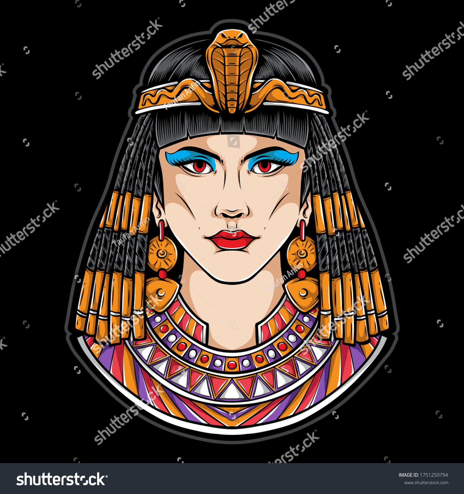 773 Cleopatra face Stock Vectors, Images & Vector Art | Shutterstock