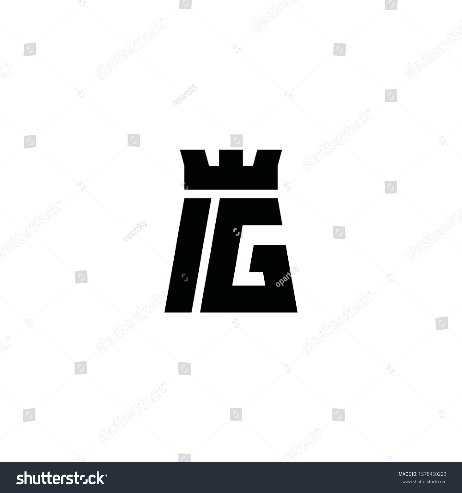 Eig Logo Concept E Crown Stock Vector (Royalty Free) 1578450223 ...