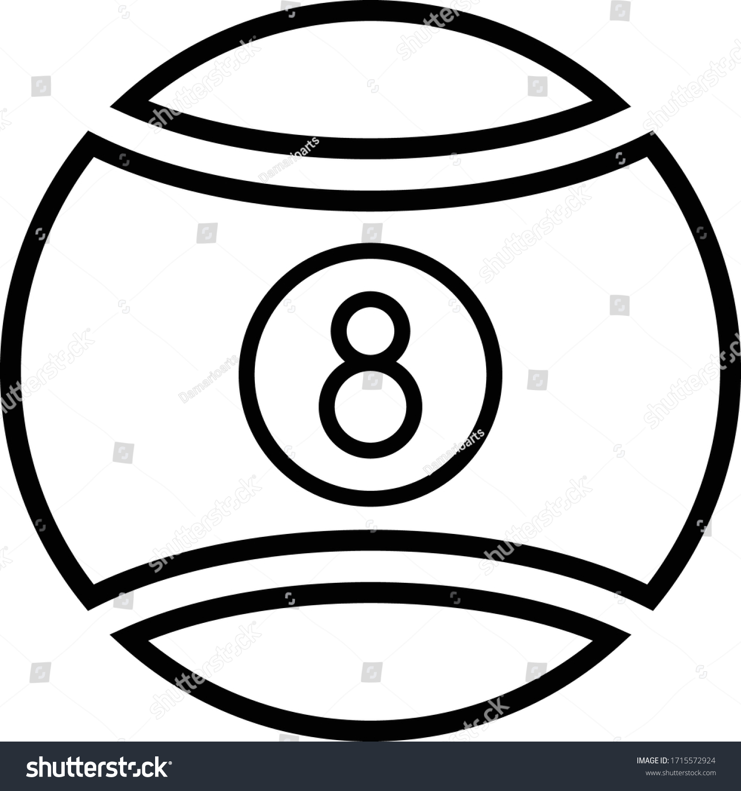 Eight Number Icon Vector Logo Template Stock Vector (Royalty Free ...