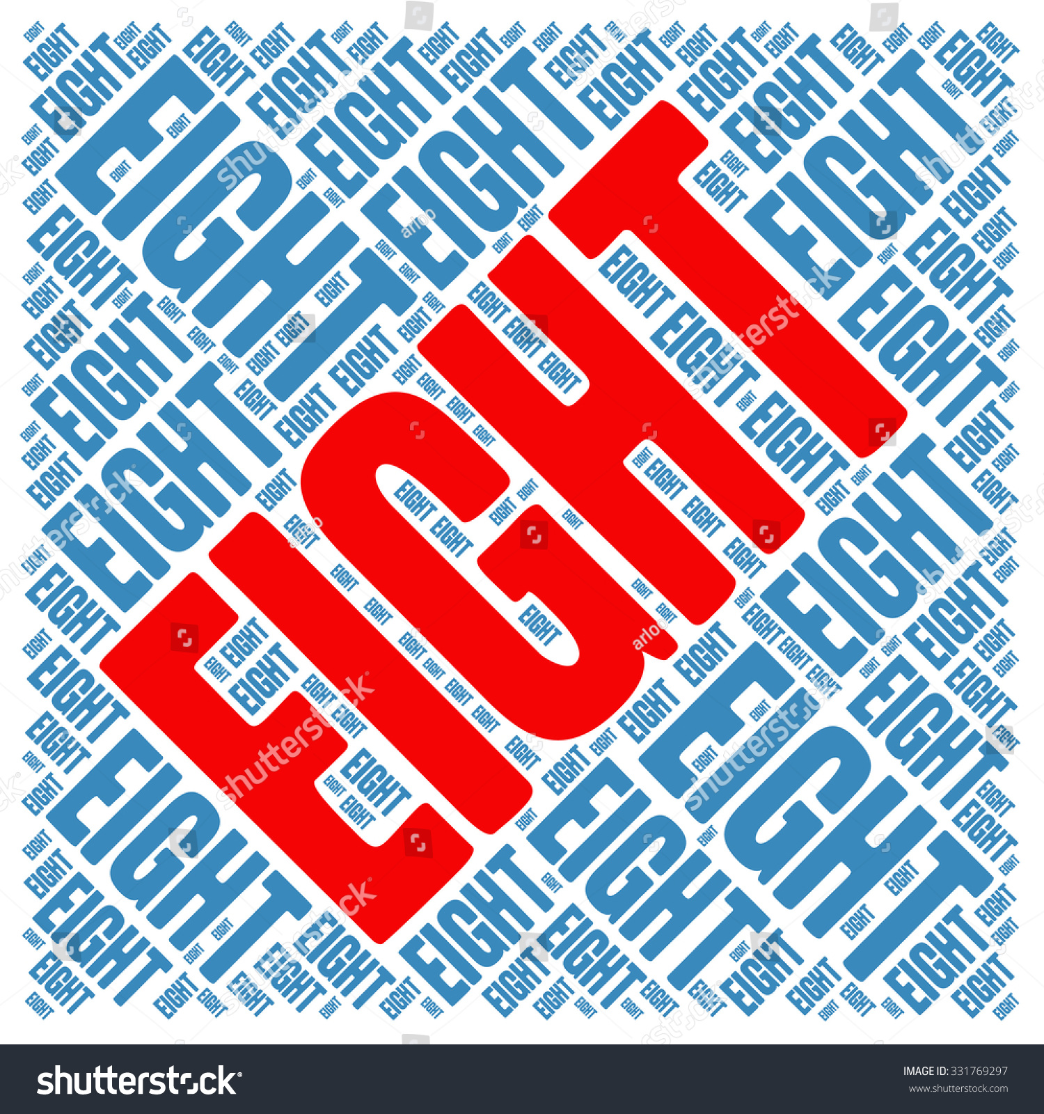 Eight Word Cloud On White Background Stock Vector (Royalty Free ...
