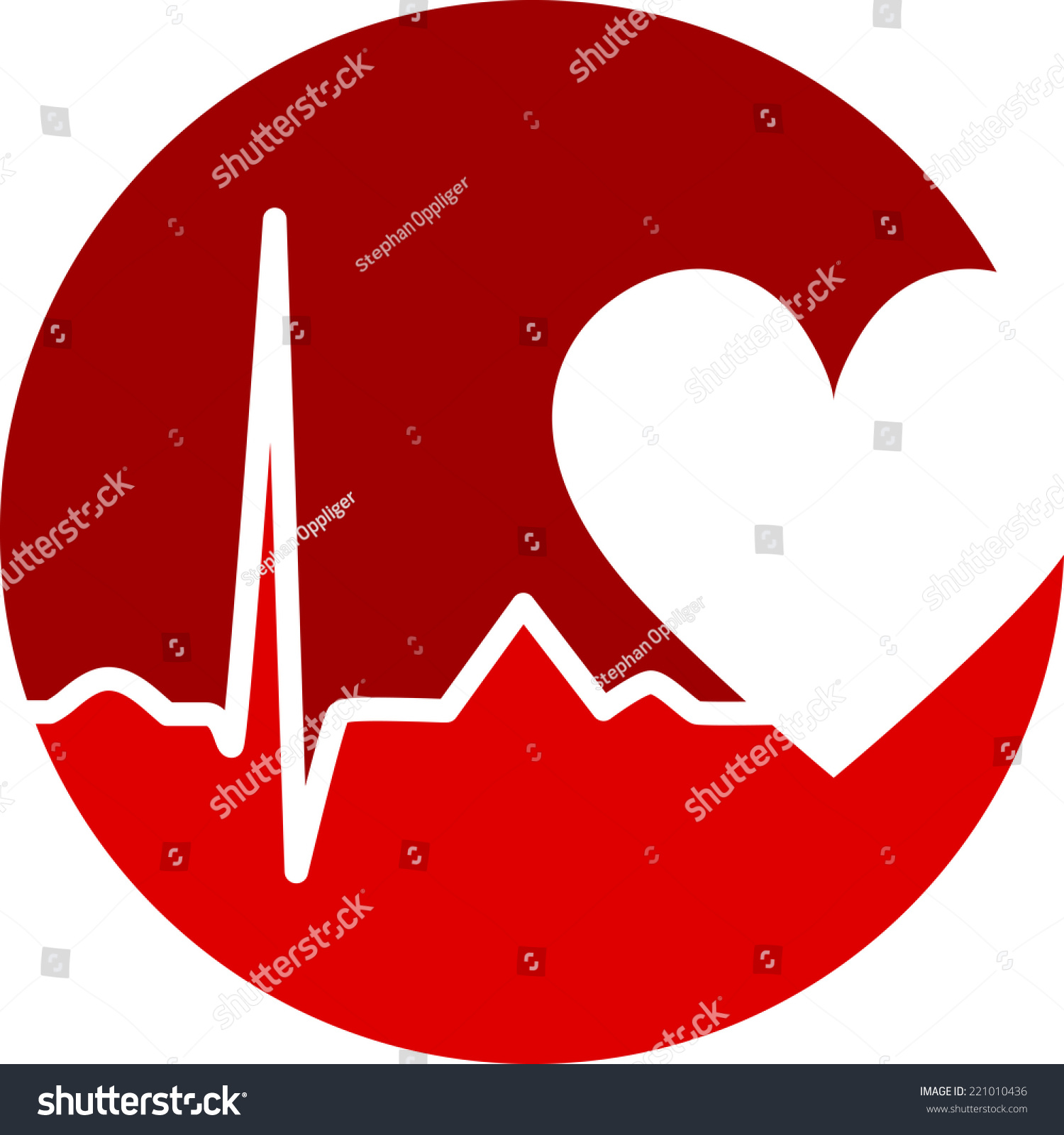 Ekg Icon Stock Vector (Royalty Free) 221010436