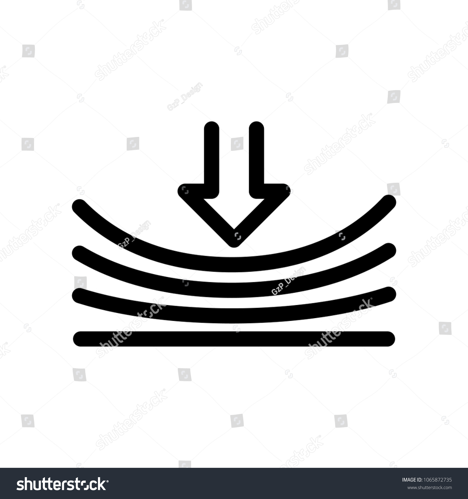 Elastic Icon Vector Illustration: vector de stock (libre de regalías ...
