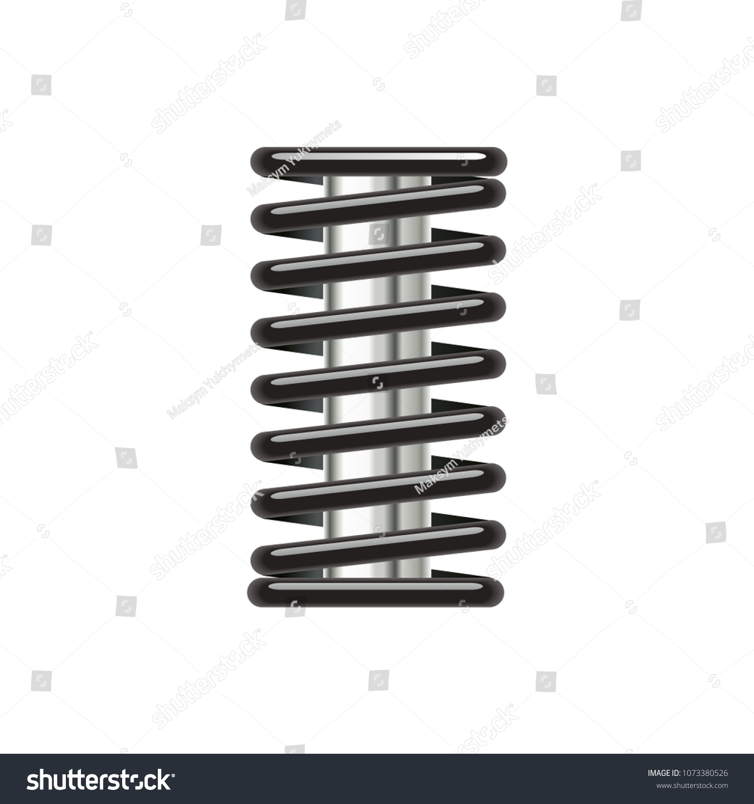 Elastic Metal Spring Vector Icon Stock Vector (Royalty Free) 1073380526 ...